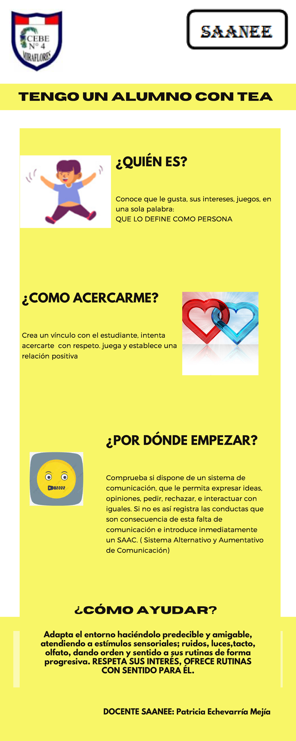 Tengo un alumno con TEA - anotaciones sobre el autismo - ¿POR DÓNDE ...