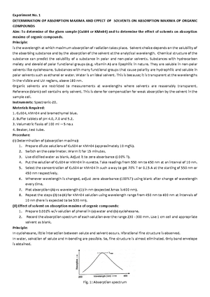 Experiment No 3 - medicinal chemistry practical - Experiment No. 3 ...