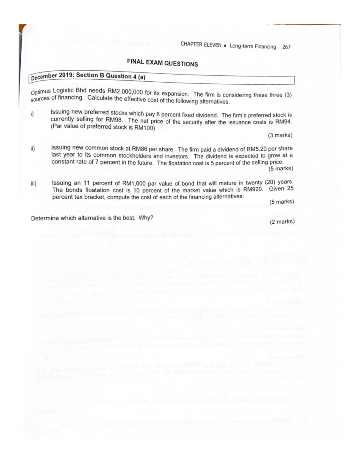 Tutorial Ch10 - FIN242 - Fundamentals of Finance - Studocu
