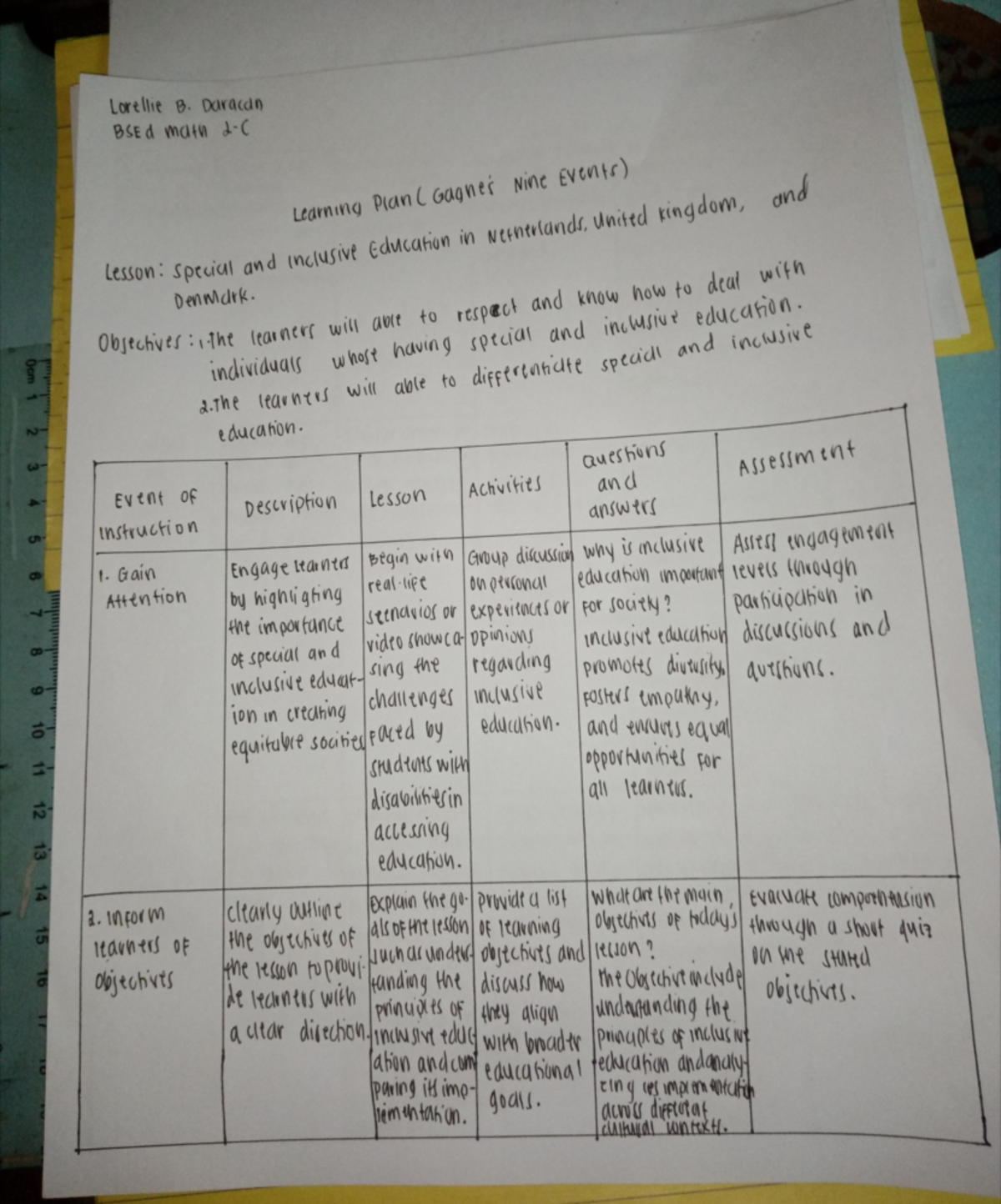 Gagne's Nine Steps - Gagne's nine step - Science Technology Engineering ...
