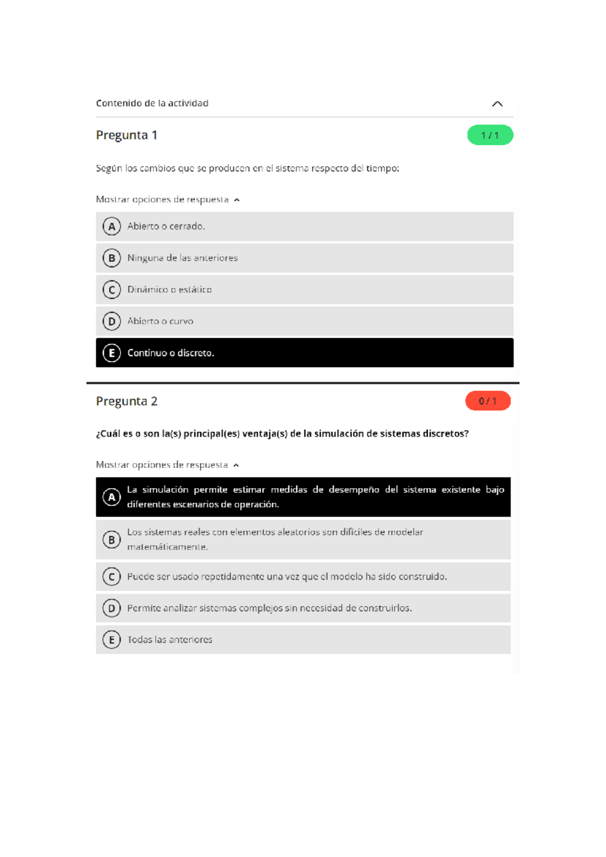 QUIZ 1,2,3,4 - Todos los quizzes simu - Contenido de la actividad ...