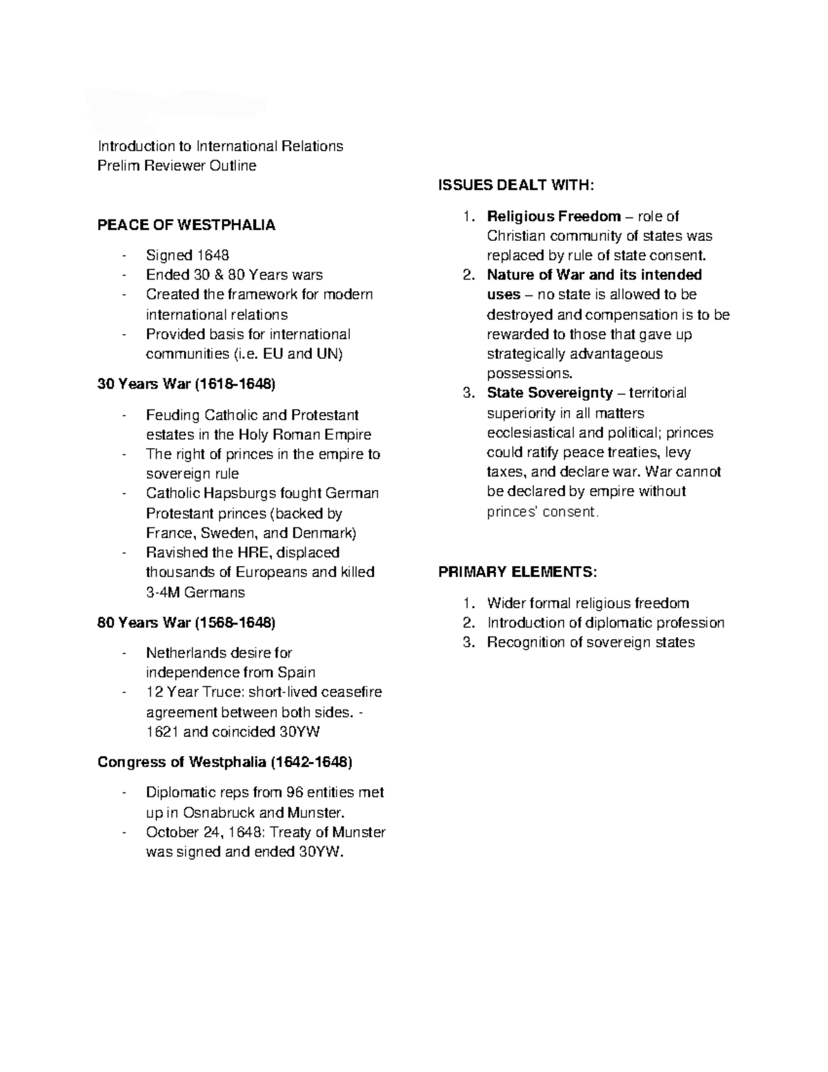 IIR Prelim Reviewer - Andrada, Ana Sophia B. IR Introduction to ...