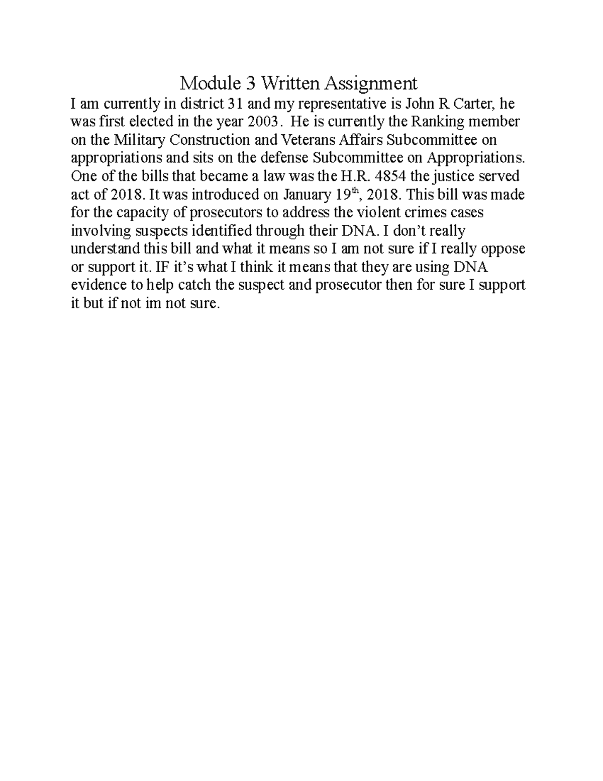 Module 3 Written Assignment - Module 3 Written Assignment I am ...