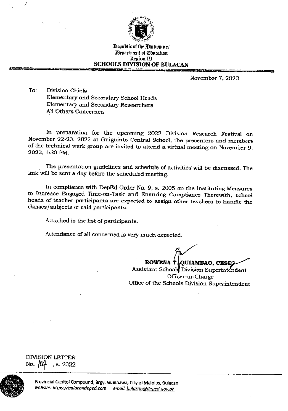 Div-Letter-No - Free - Medical Technology - Studocu