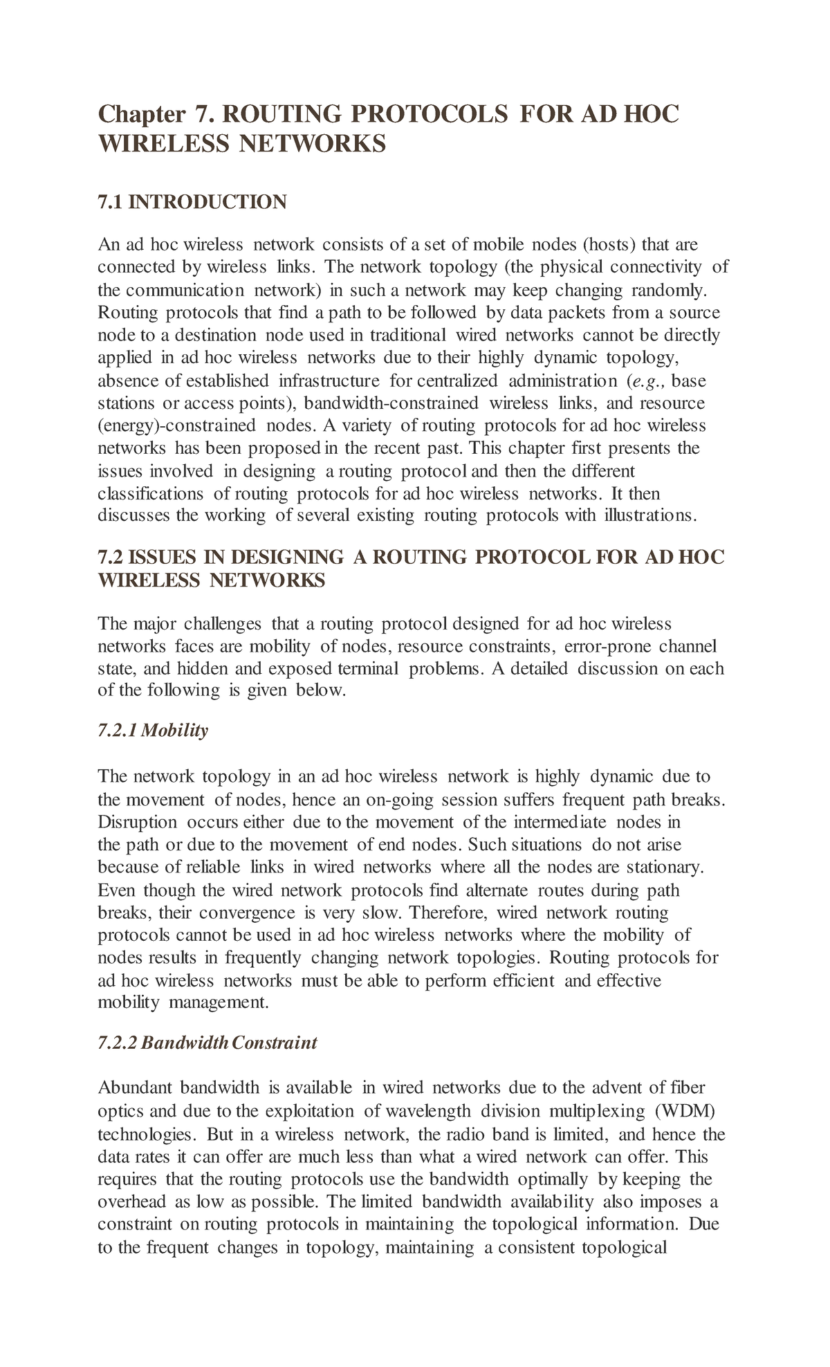 Ad Hoc Wireless Networks Architectures and Protocols C. Siva Ram Murthy ...