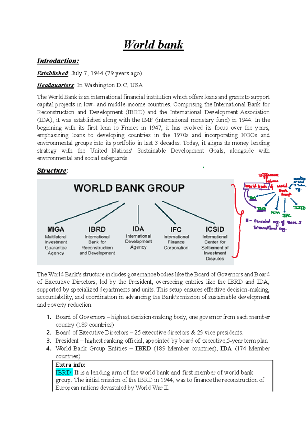 World bank, imf, quad, asean - World bank Introduction: Established ...