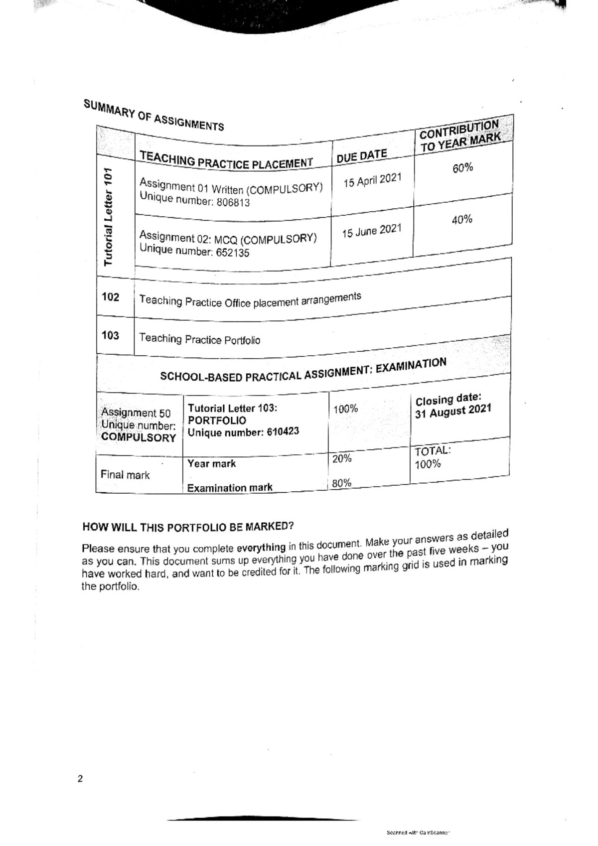 TPN 2602 - Classroom - tpn2602 - Studocu