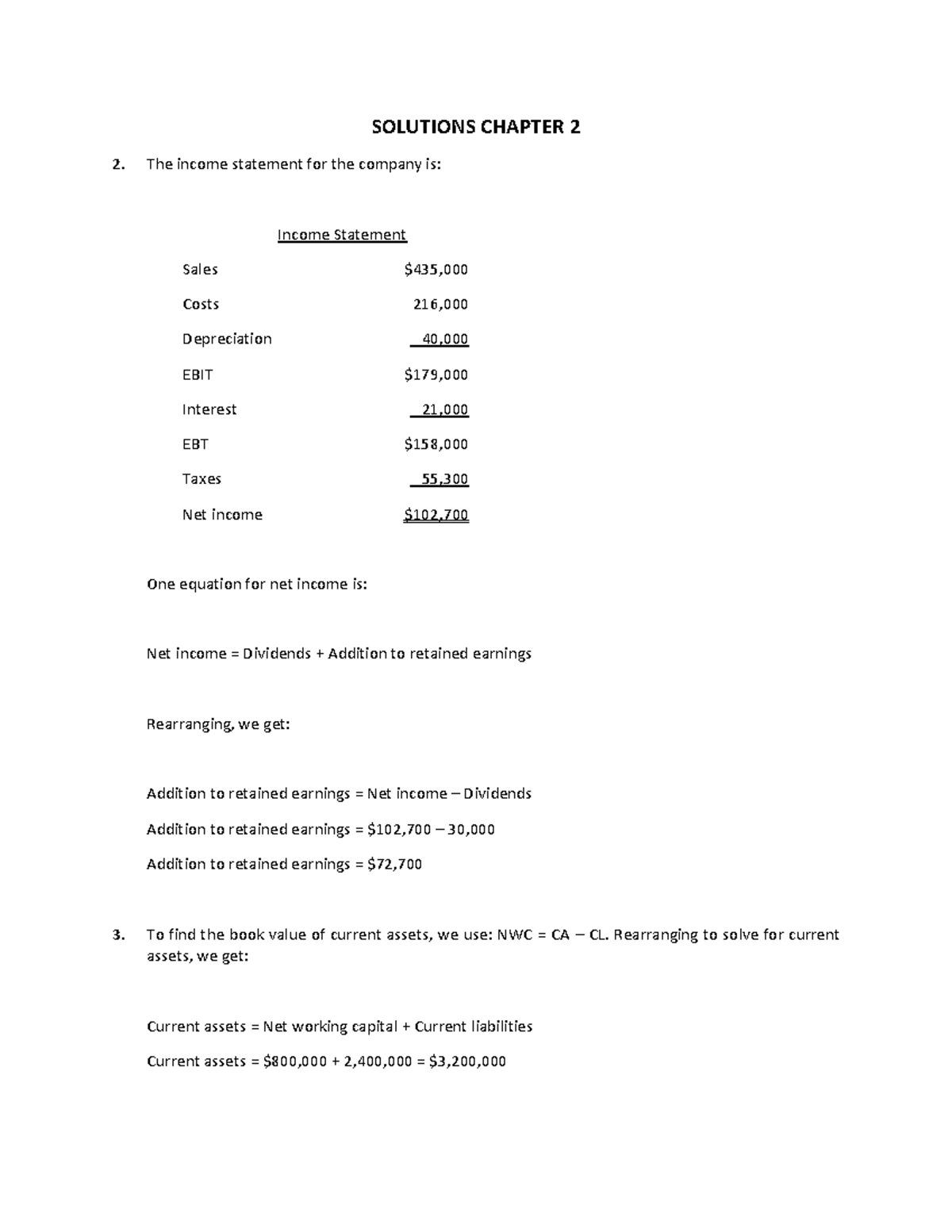 Sol Chap 2corporate Finance Warning Tt Undefined Function 32 Warning Tt Undefined 