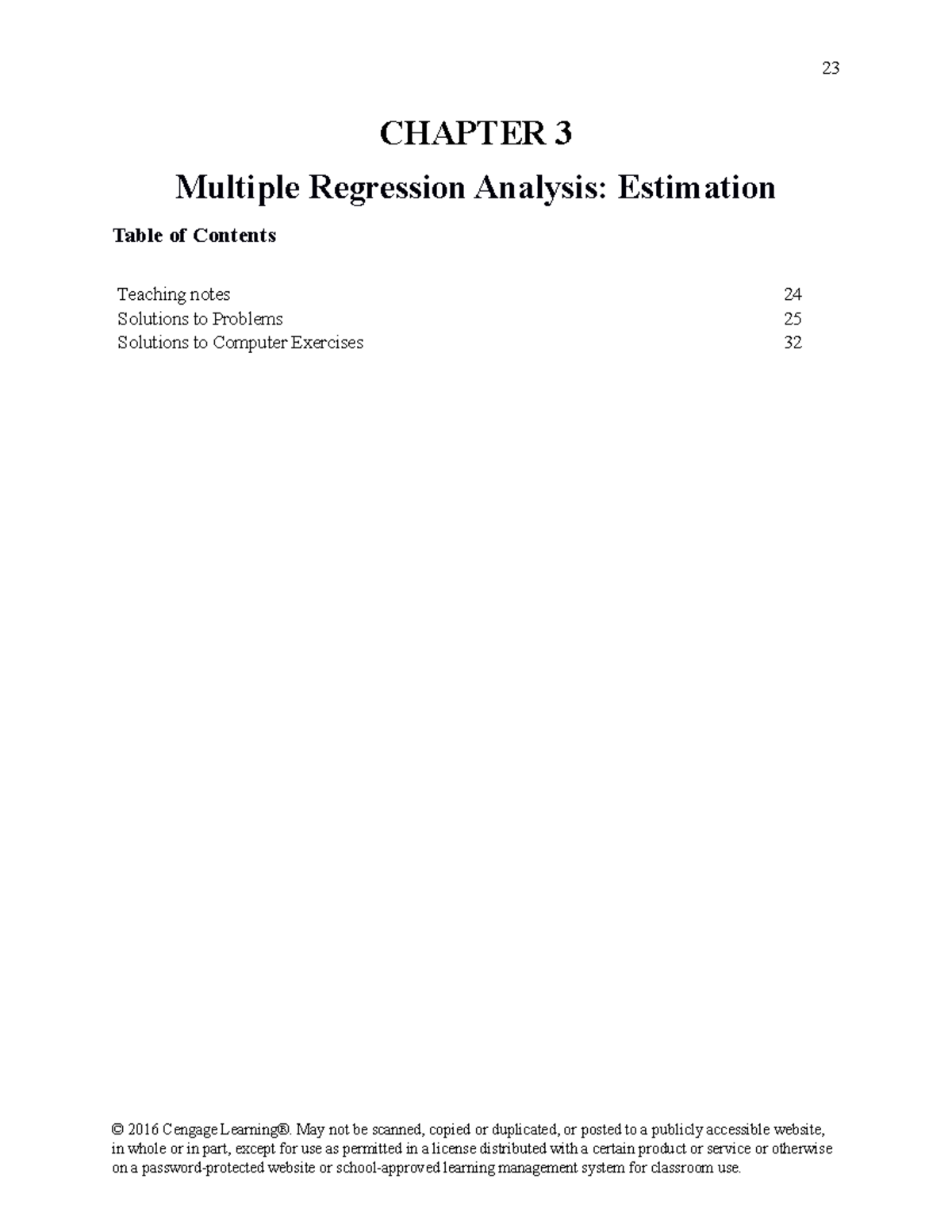 Wooldridge 7e Ch03 - CHAPTER 3 Multiple Regression Analysis: Estimation Table of Contents ...