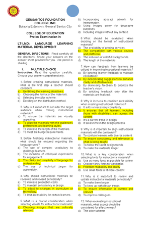Module 1 English 110 Teaching and Assessment of Grammar - TEACHING AND ...