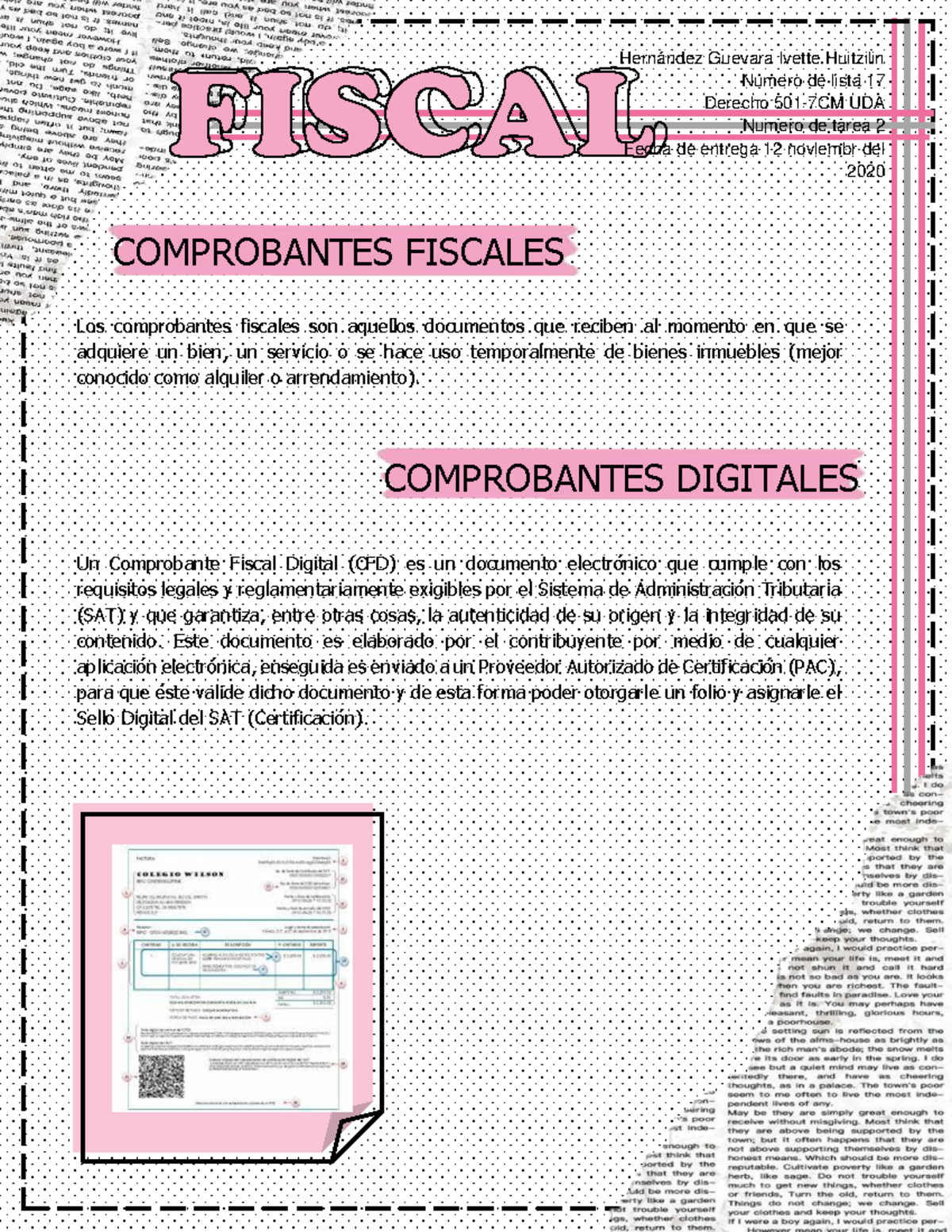 Comprobantes fiscales - Un Comprobante Fiscal Digital (CFD) es un ...