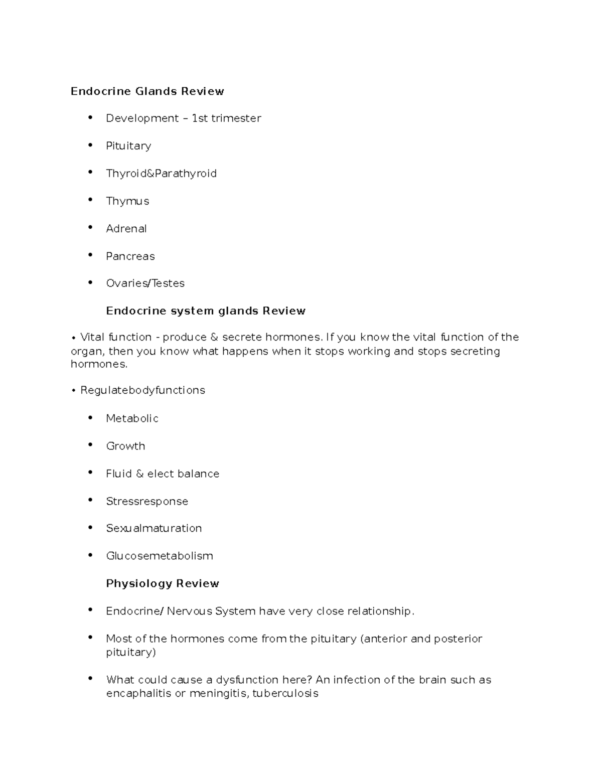 Pediatric endocrine - Leisen - Endocrine Glands Review Development ...