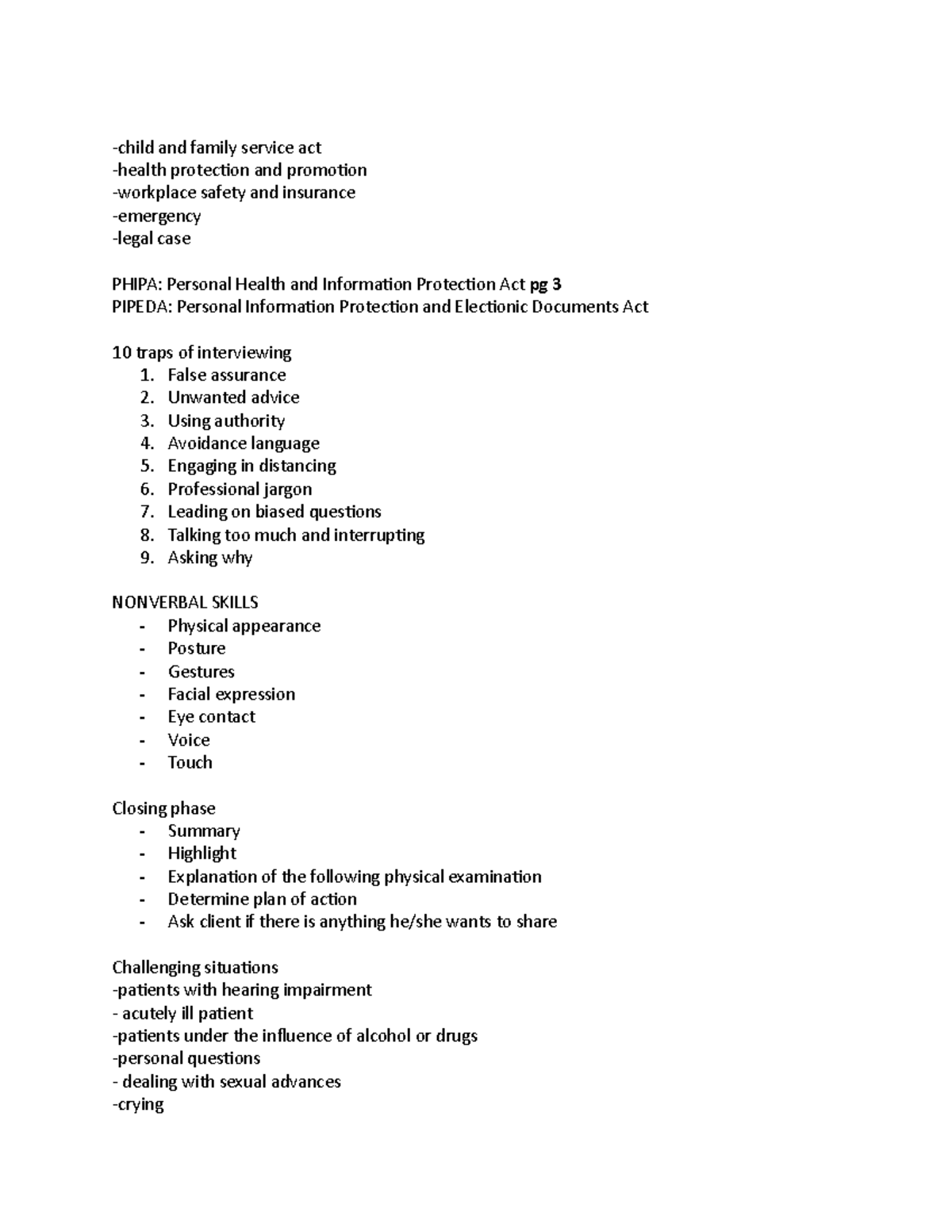 Assessment week 2 - nse 13 -child and family service act -health ...