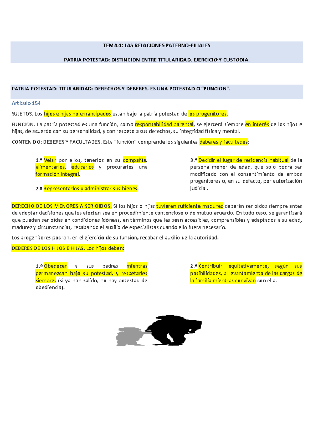 TEMA 4 menores y capacidad pdf - TEMA 4: LAS RELACIONES PATERNO ...