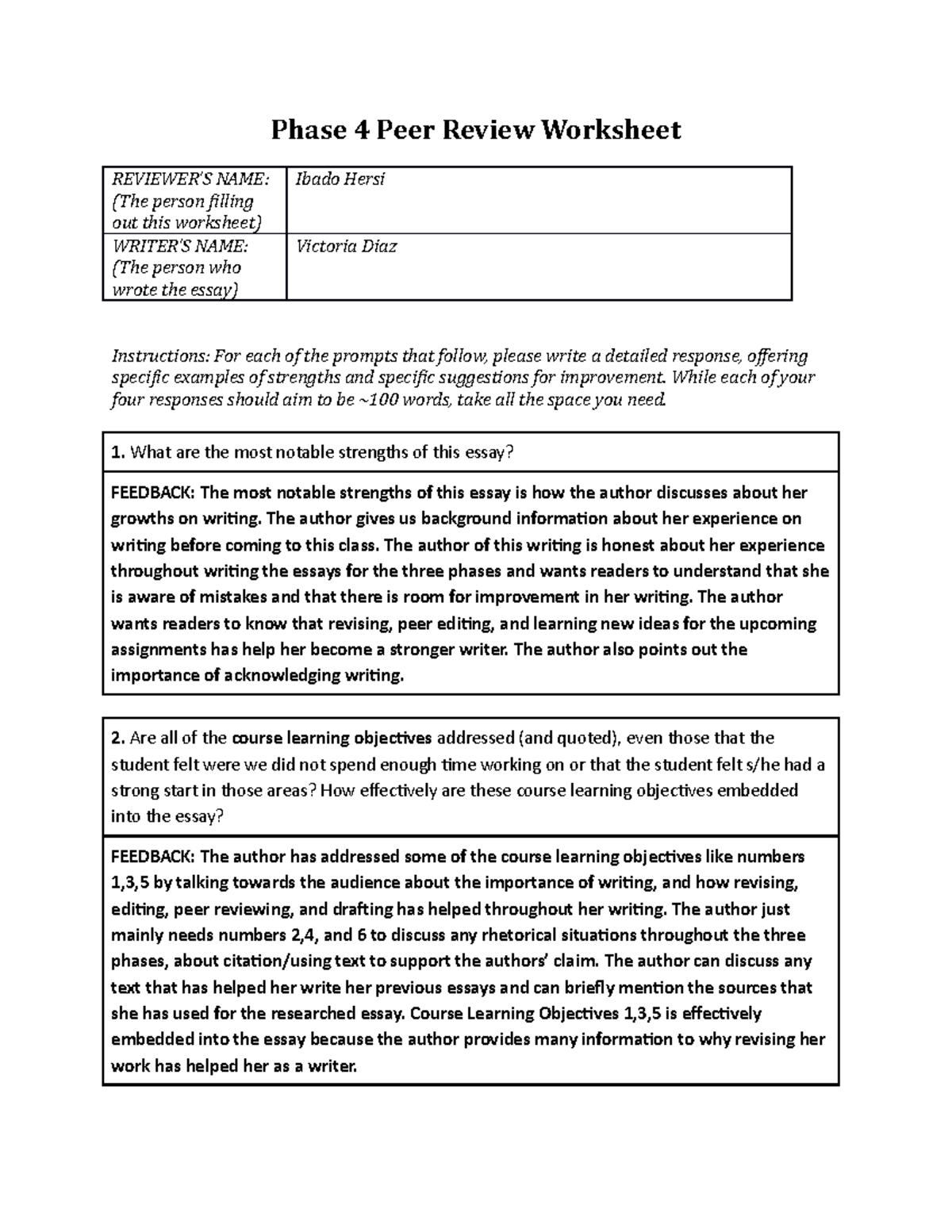 Phase-4-Peer-Review-Worksheet for Victoria - Phase 4 Peer Review ...