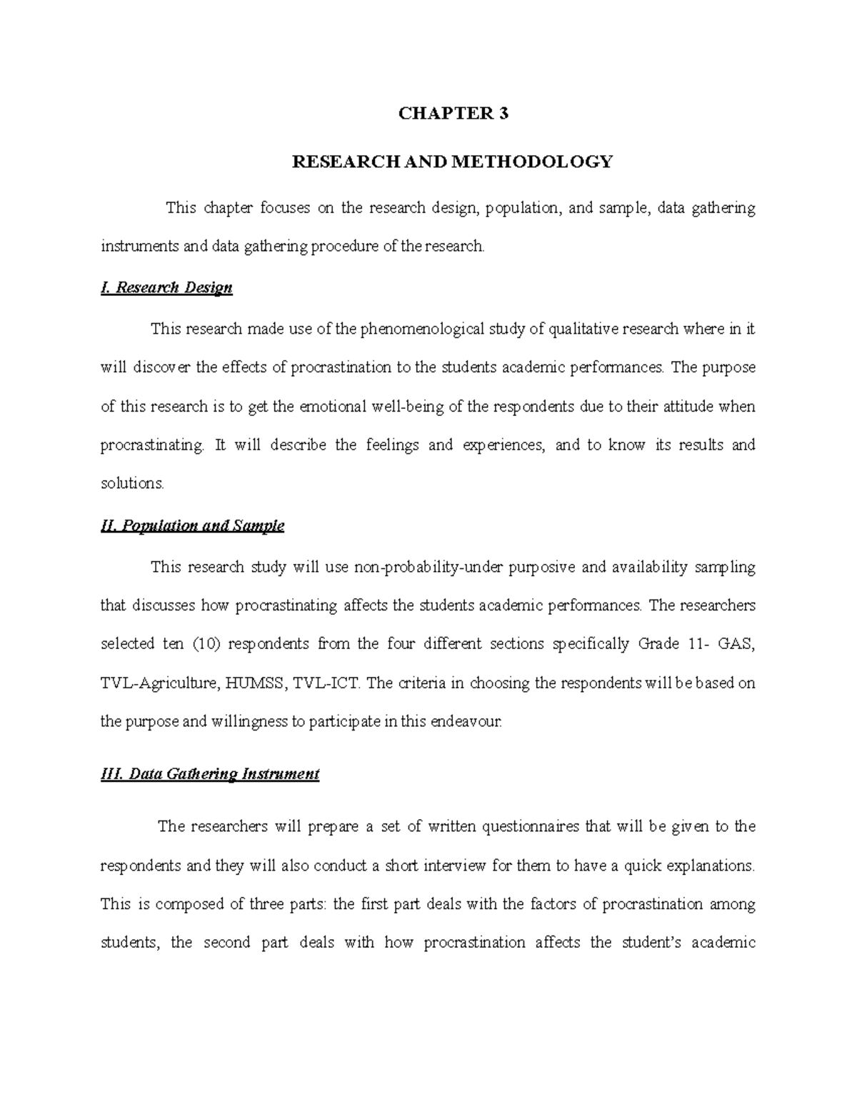 Chapter 3 Research AND Methodology - CHAPTER 3 RESEARCH AND METHODOLOGY ...