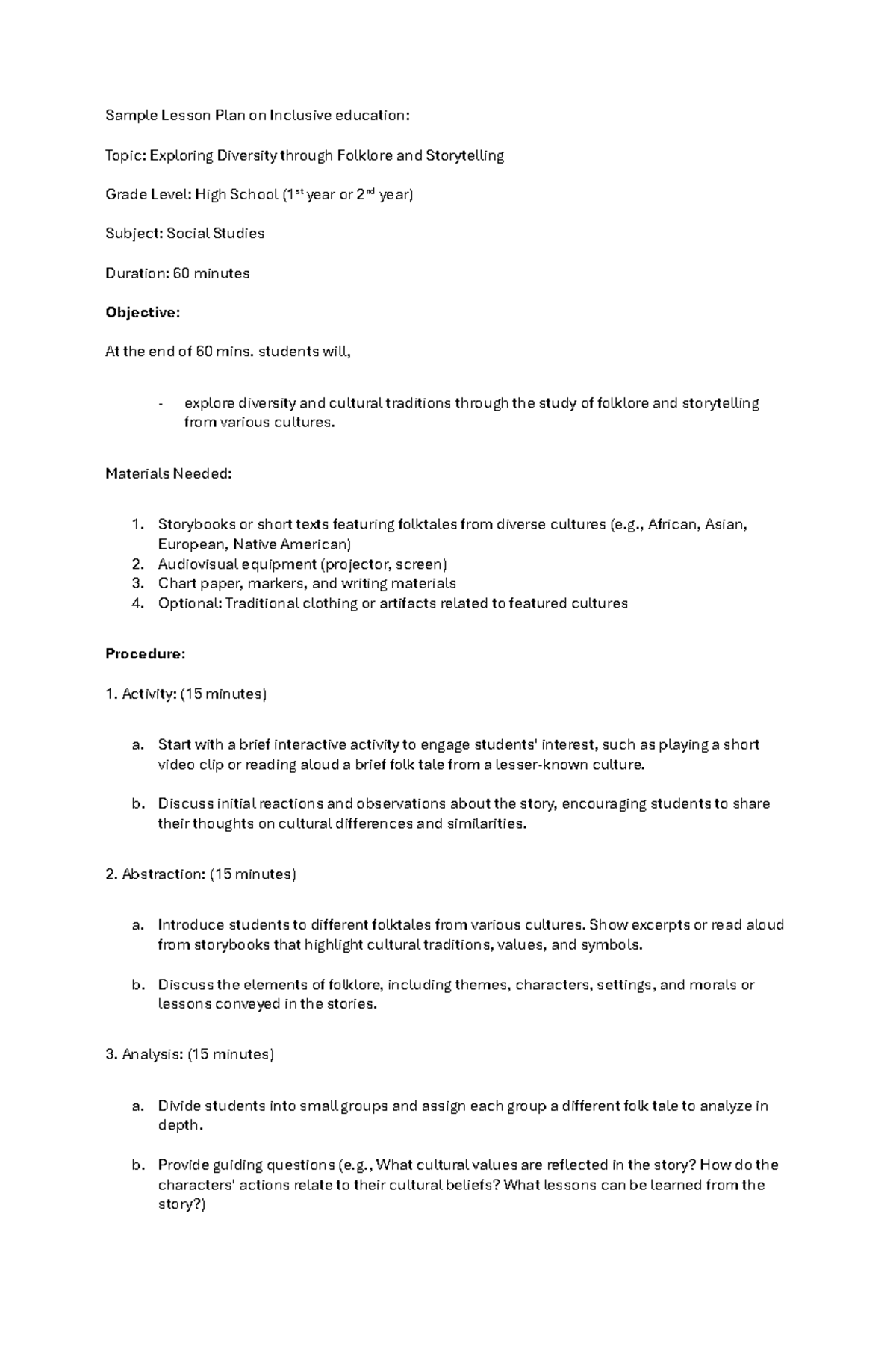 Sample-Lesson-Plan-on-Inclusive-education - Sample Lesson Plan on ...