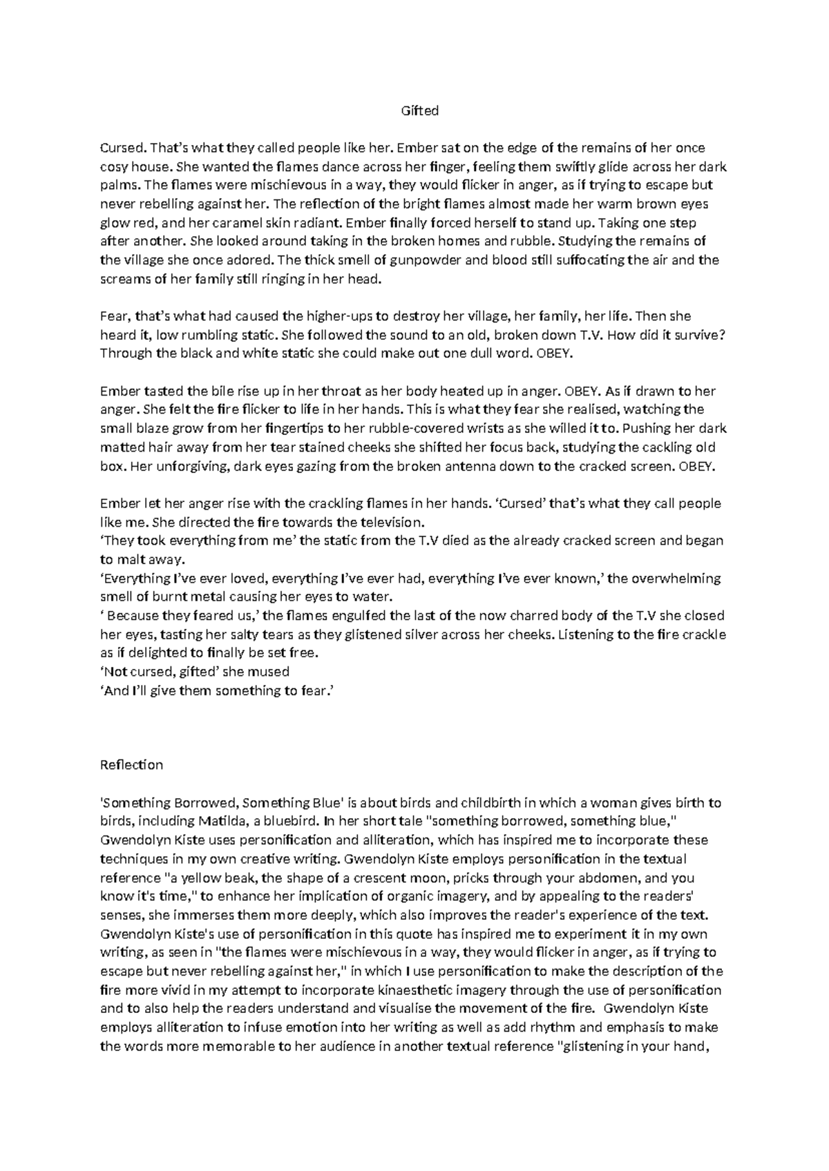 Matrix workk - Gifted Cursed. That’s what they called people like her ...