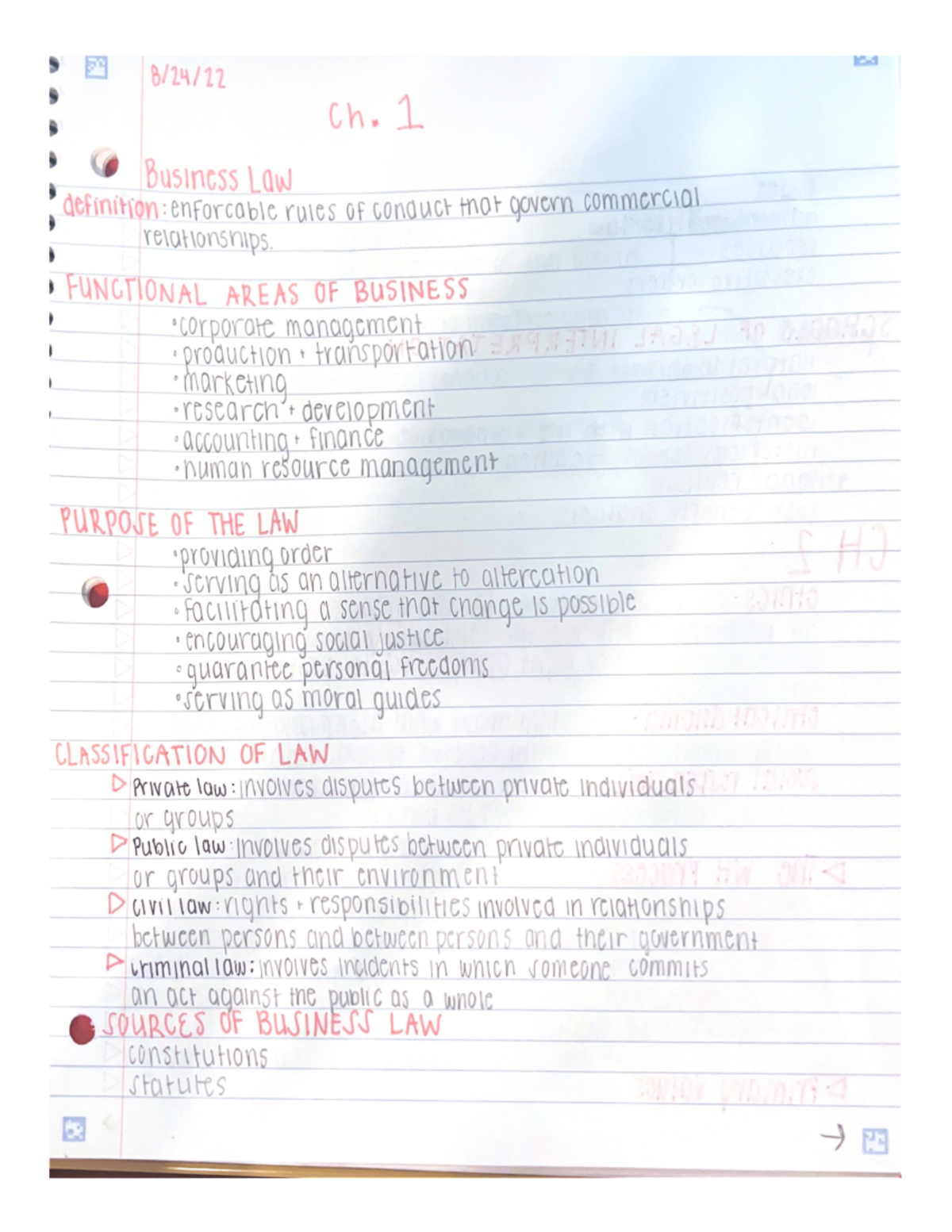 Business Law Notees - lecture notes - BUSL 2000 - Studocu