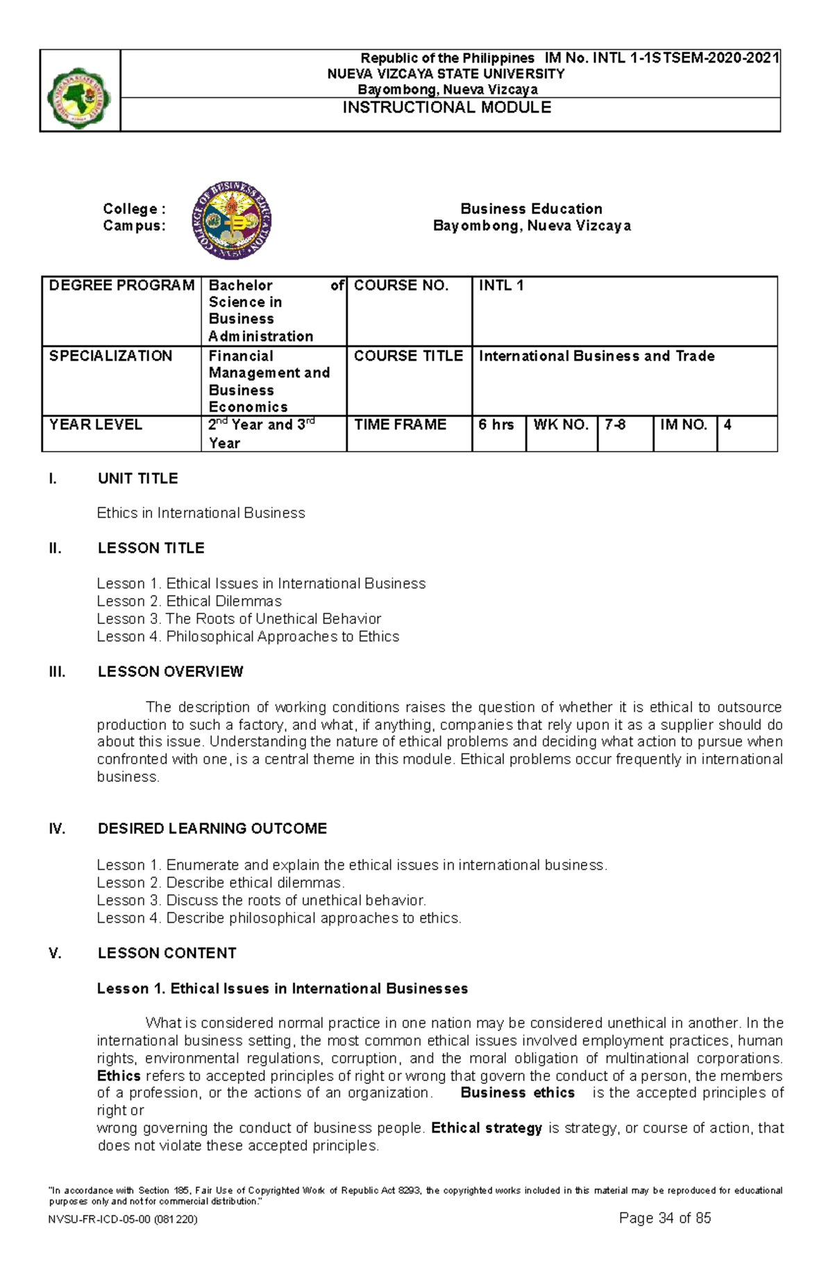 Module 4 Information Technology - College : Business Education Campus ...