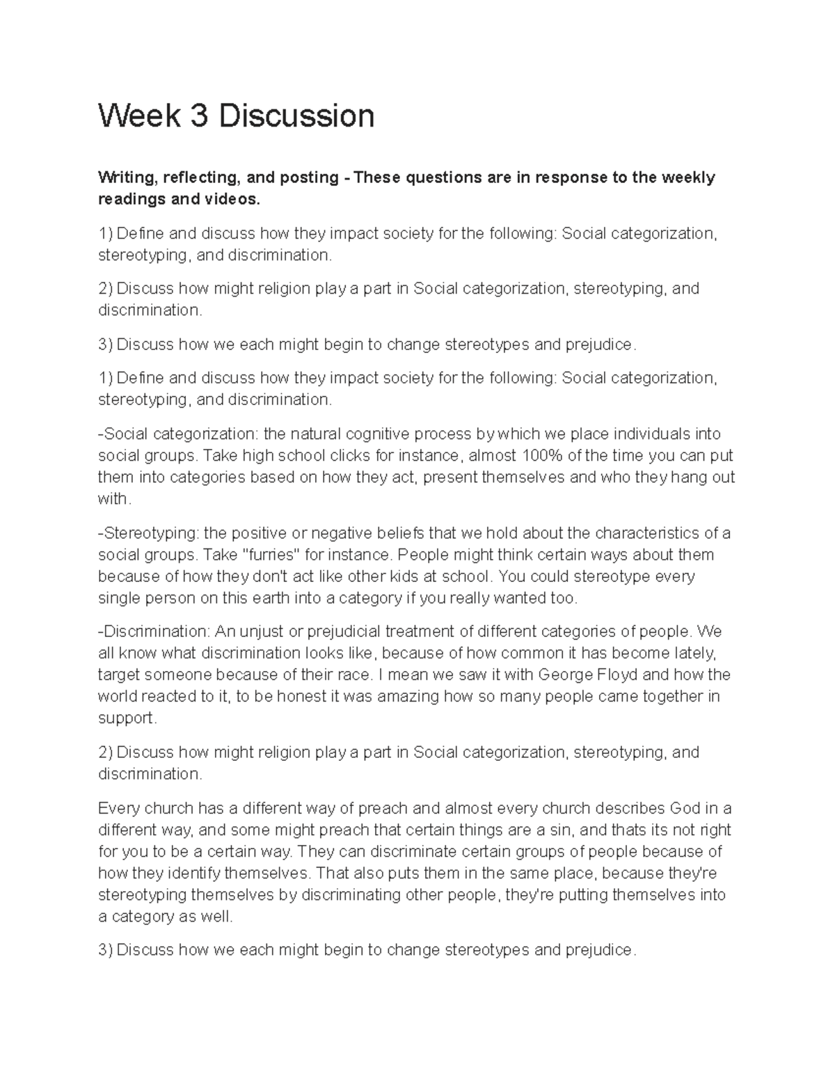 Week 3(12) - Google Docs - Week 3 Discussion 32 Writing, reflecting ...