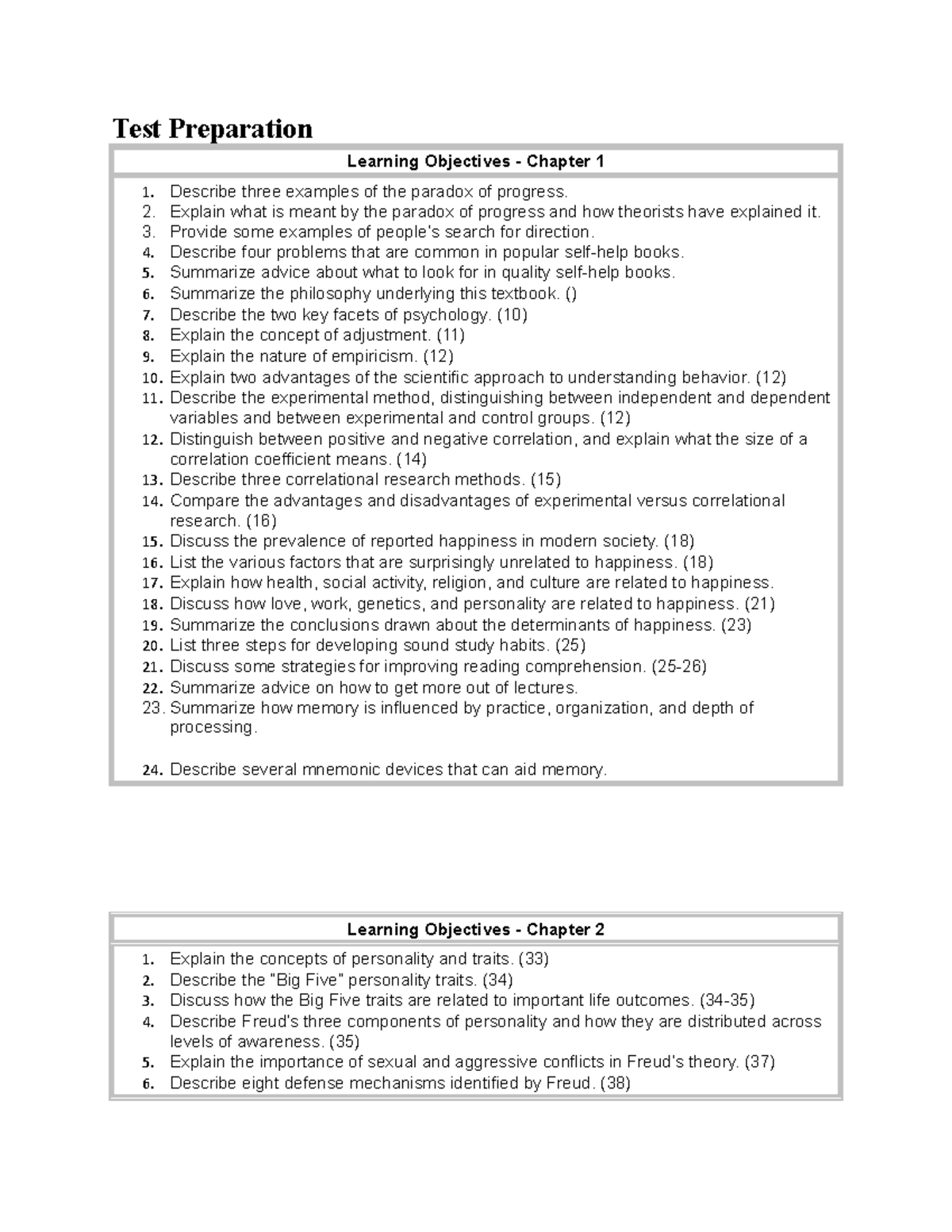 M1 Test Preparation - This is a study guide for Exam 1 - Test ...