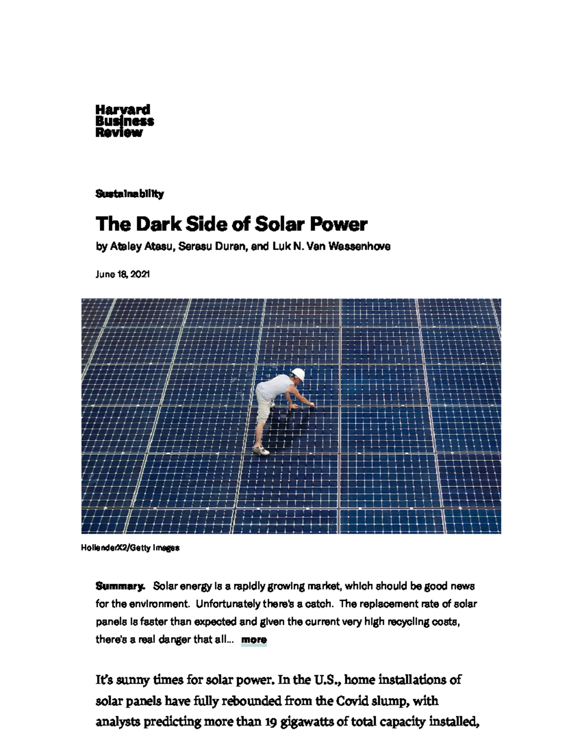 The Dark Side of Solar Power - Sustainability The Dark Side of Solar ...