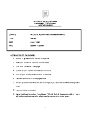 Tutorial Chapter 2 Question - TUTORIAL QUESTION CHAPTER 2 SET 1 A. The Conceptual Framework for ...