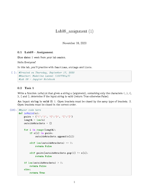 Lab08-assignment - A sample lab problem - lab08-assignment March 21 ...