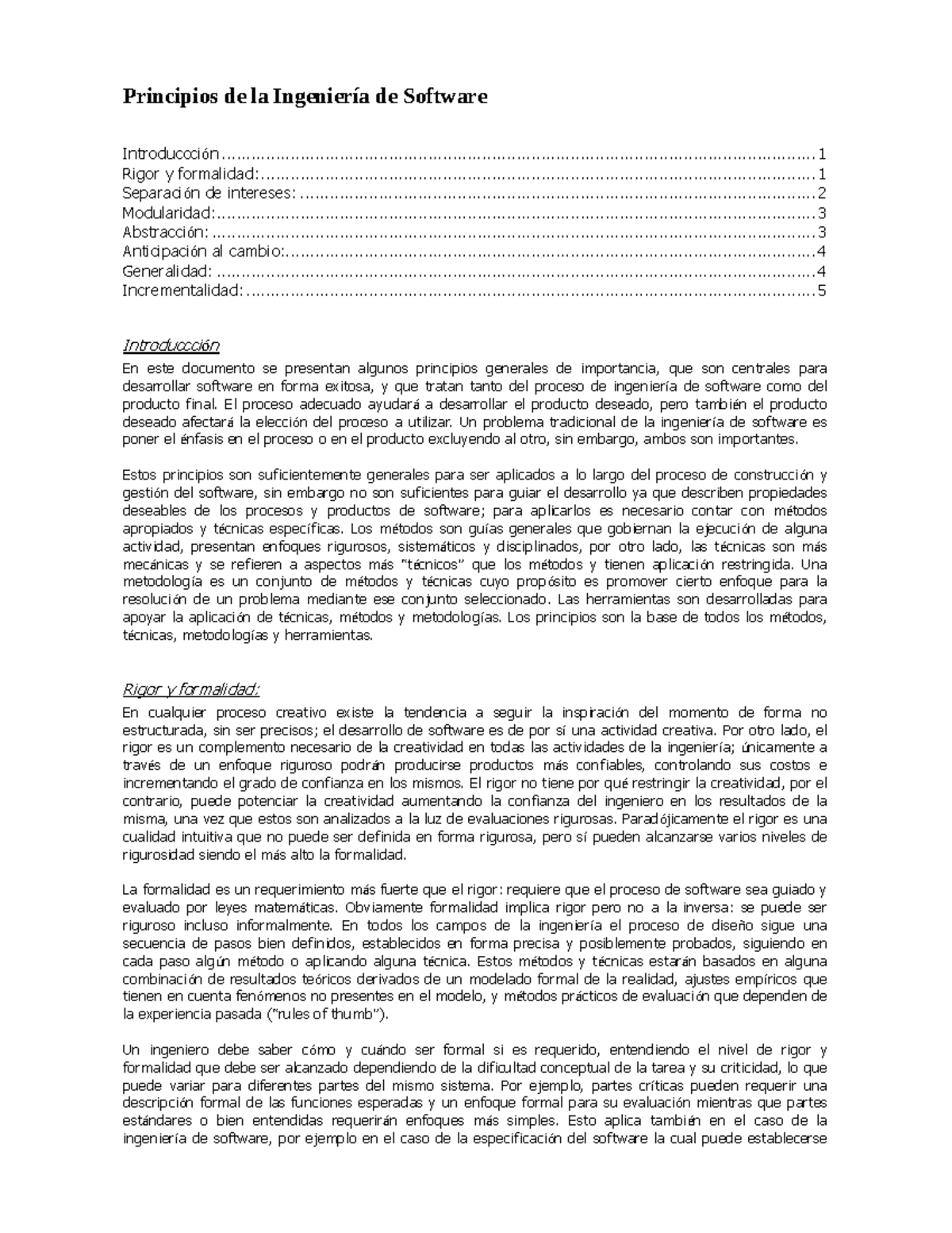Principios Ingenieria Software - Principios de la Ingeniería de ...
