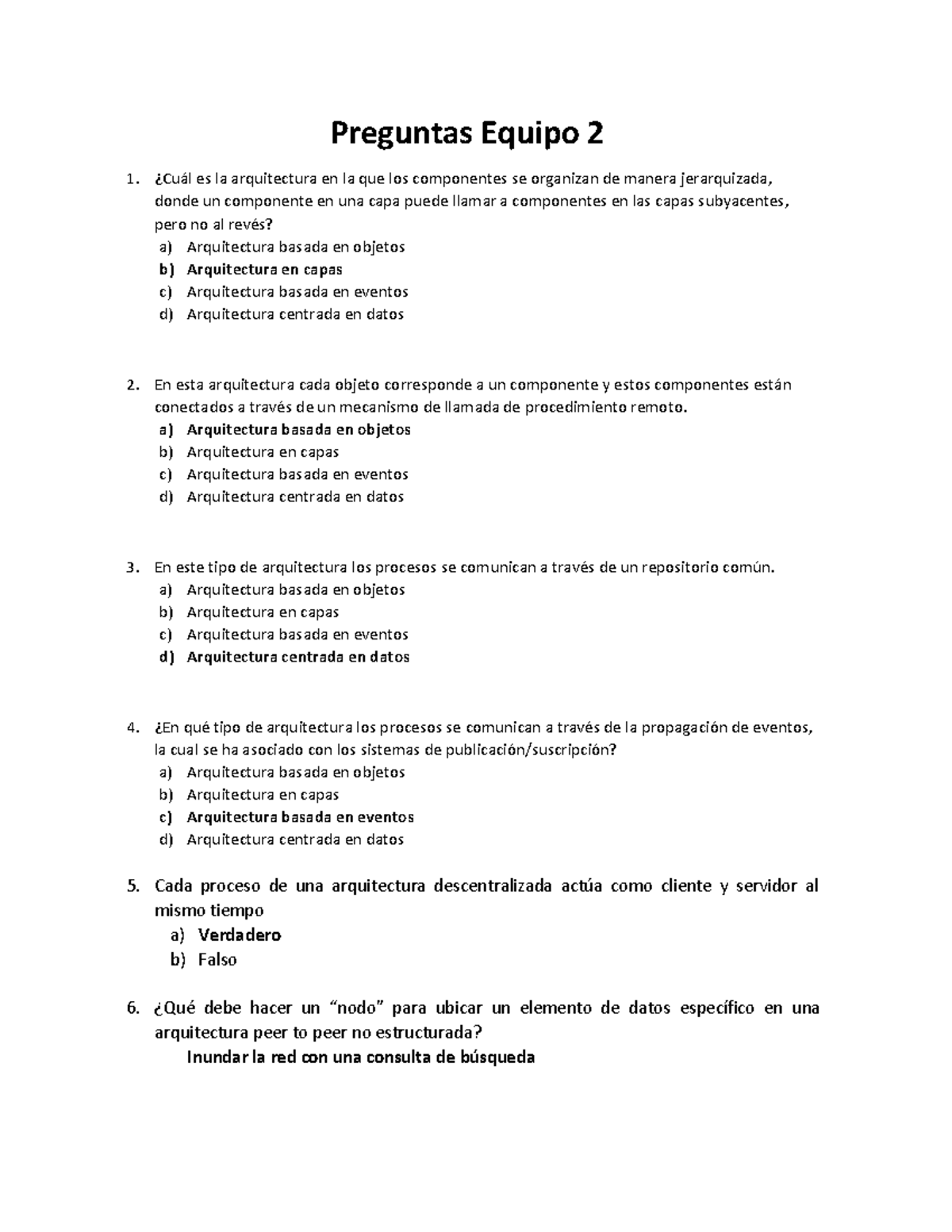 EQ2-Preguntas - sistemas distribuidos y paralelos y laboratorio ... EQ2-Preguntas - sistemas distribuidos y paralelos y laboratorio ...