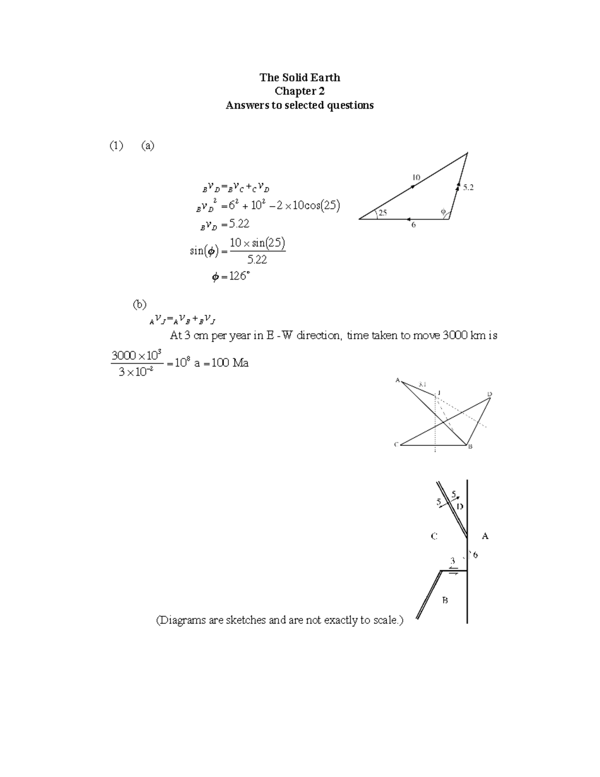 "Solid Earth" Chapter 2 Solutions by Fowler Earth Science and ...