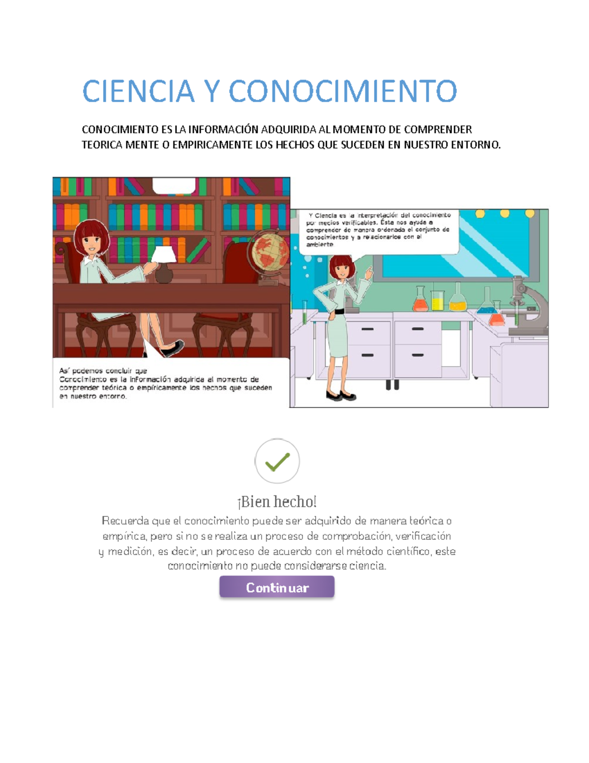 Apuntes Lecciones RETO 1 Y 2 - CIENCIA Y CONOCIMIENTO CONOCIMIENTO ES ...