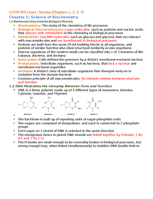 Biochemistry Outline Exam 2 - I. Lecture Eight: Hemoglobin (Ch. 7) A ...