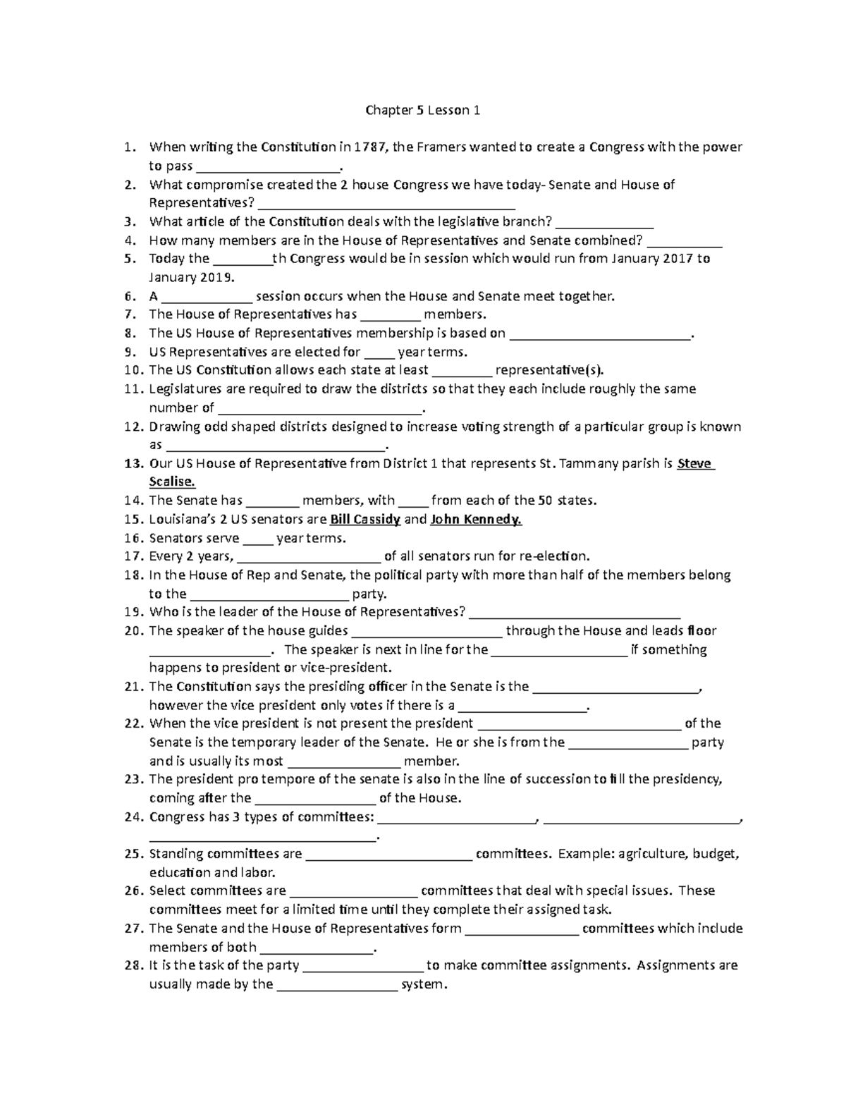 A Chapter 5 Lesson 1 lesson five work sheet - Chapter 5 Lesson 1 When ...