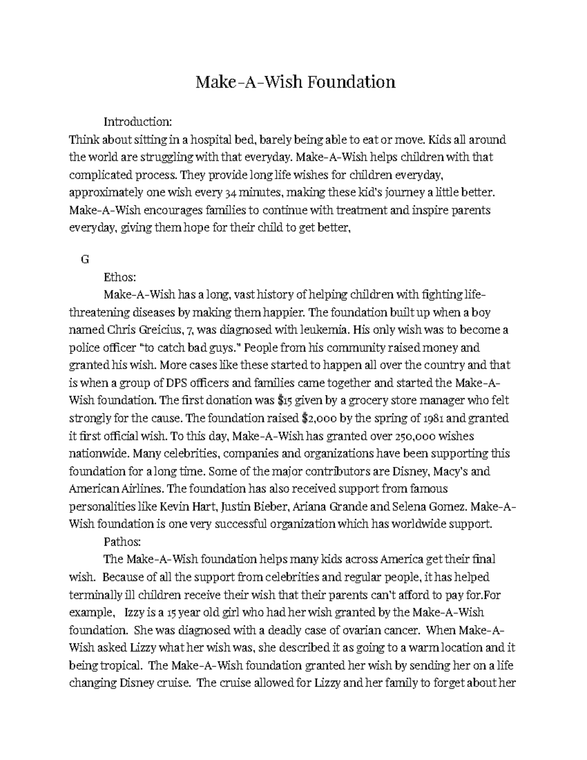 Essay On Make A Wish Foundation Make A Wish Foundation Introduction essay-on-make-a-wish-foundation-make-a-wish-foundation-introduction