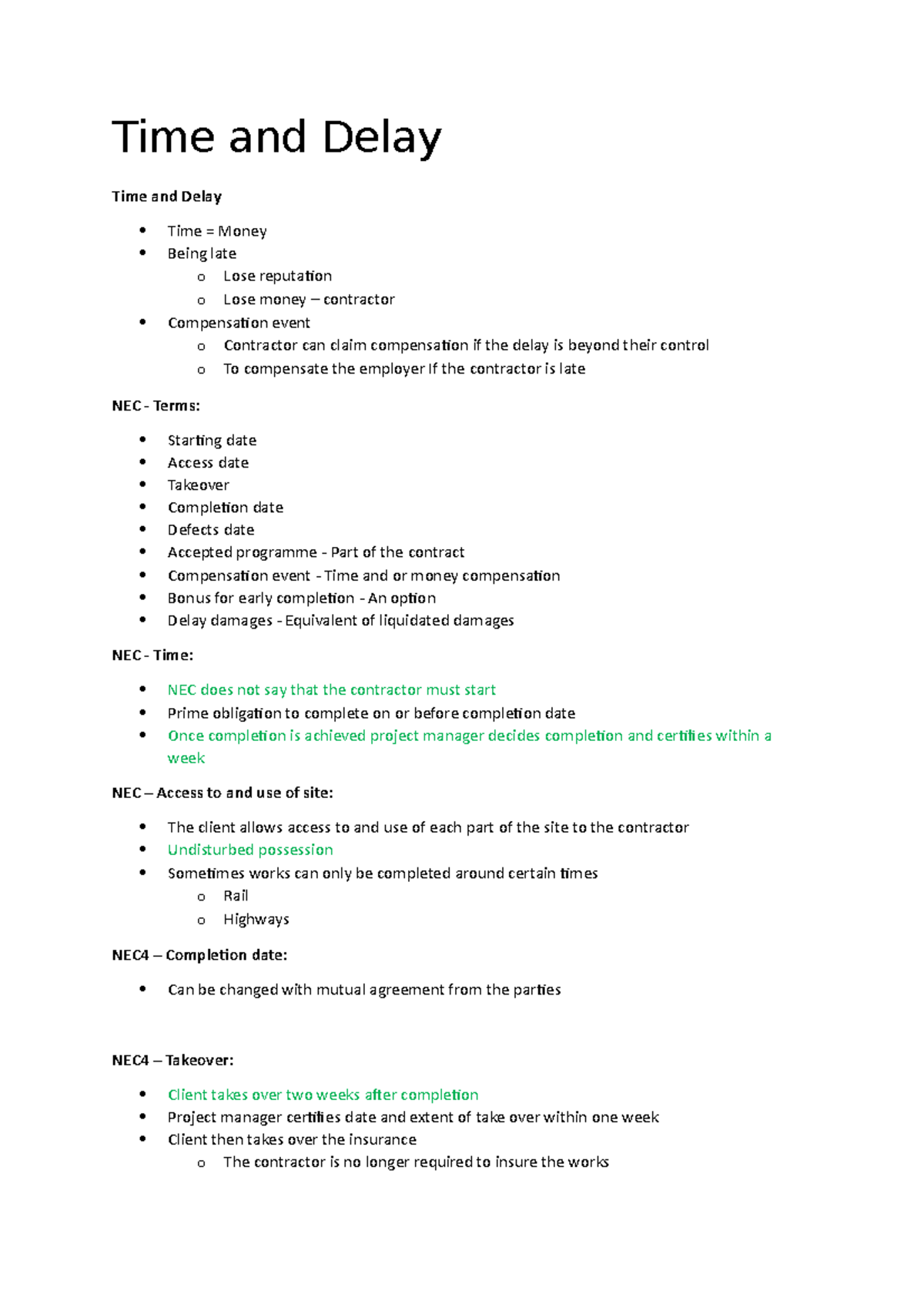 Lecture 3 - Time and Delay - Time and Delay Time and Delay Time = Money ...
