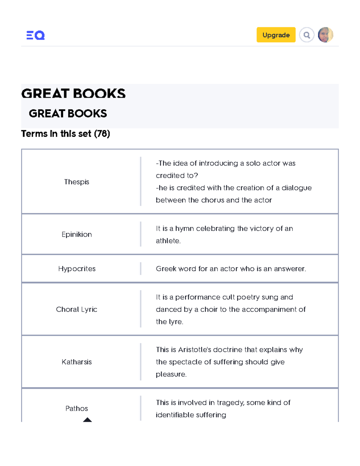 Great Books Flashcards Quizlet - Upgrade GREAT BOOKS 9 studiers in the ...