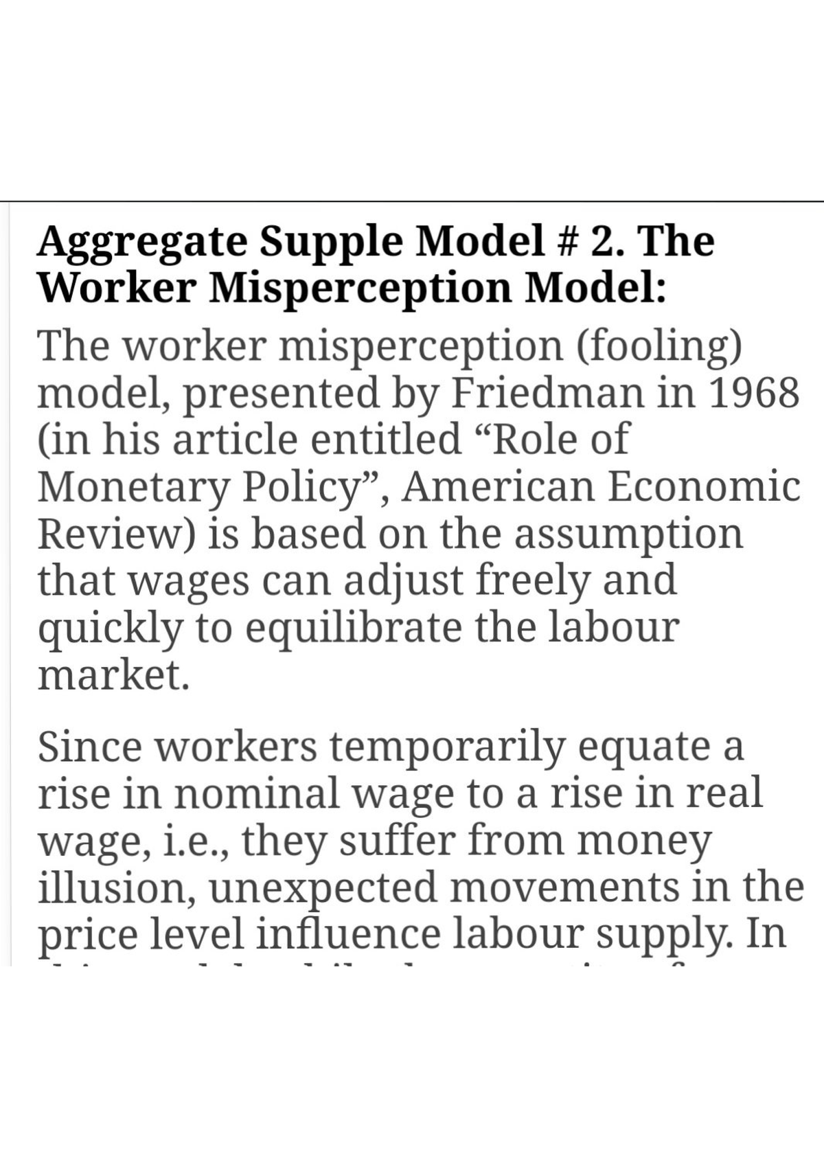 Worker misperception model - Masters of Arts - Studocu