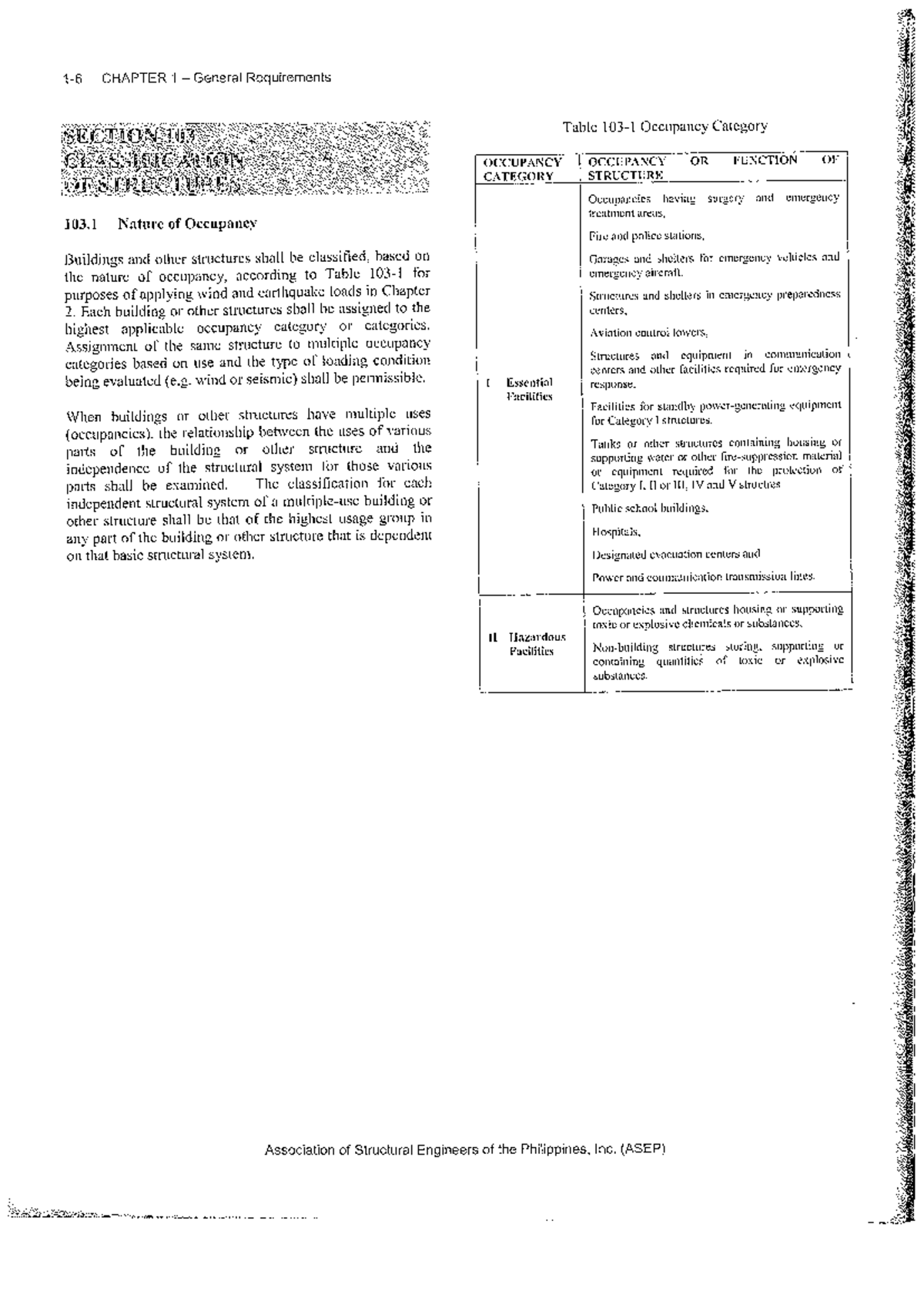 NSCP-2015-1 - Chapter 4 in NSCP. - CHAPTER 1 General Requirements ...