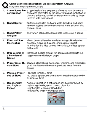 The Crime Scene (Exam 1 Material) - The Crime Scene Defining the Crime ...