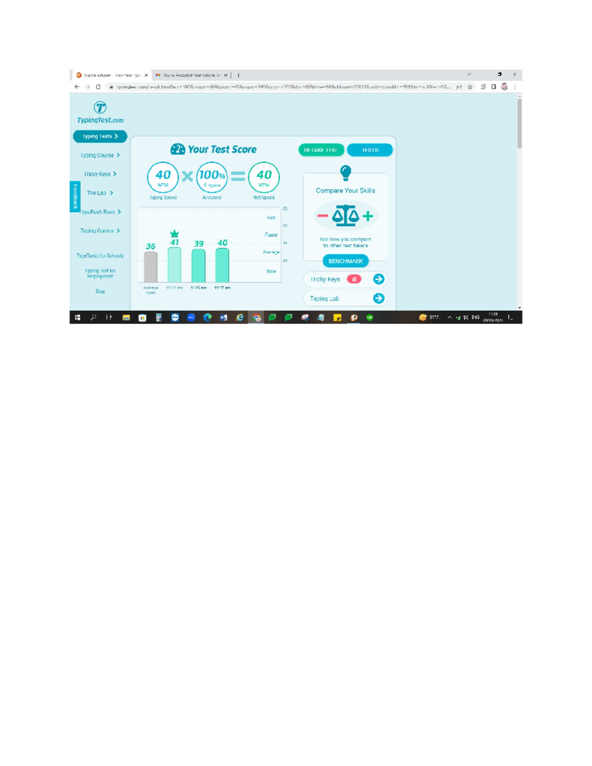 Joy Cuyog Typing Test - jhjhgjh - TypingTest View Your Typir M Accepted ...