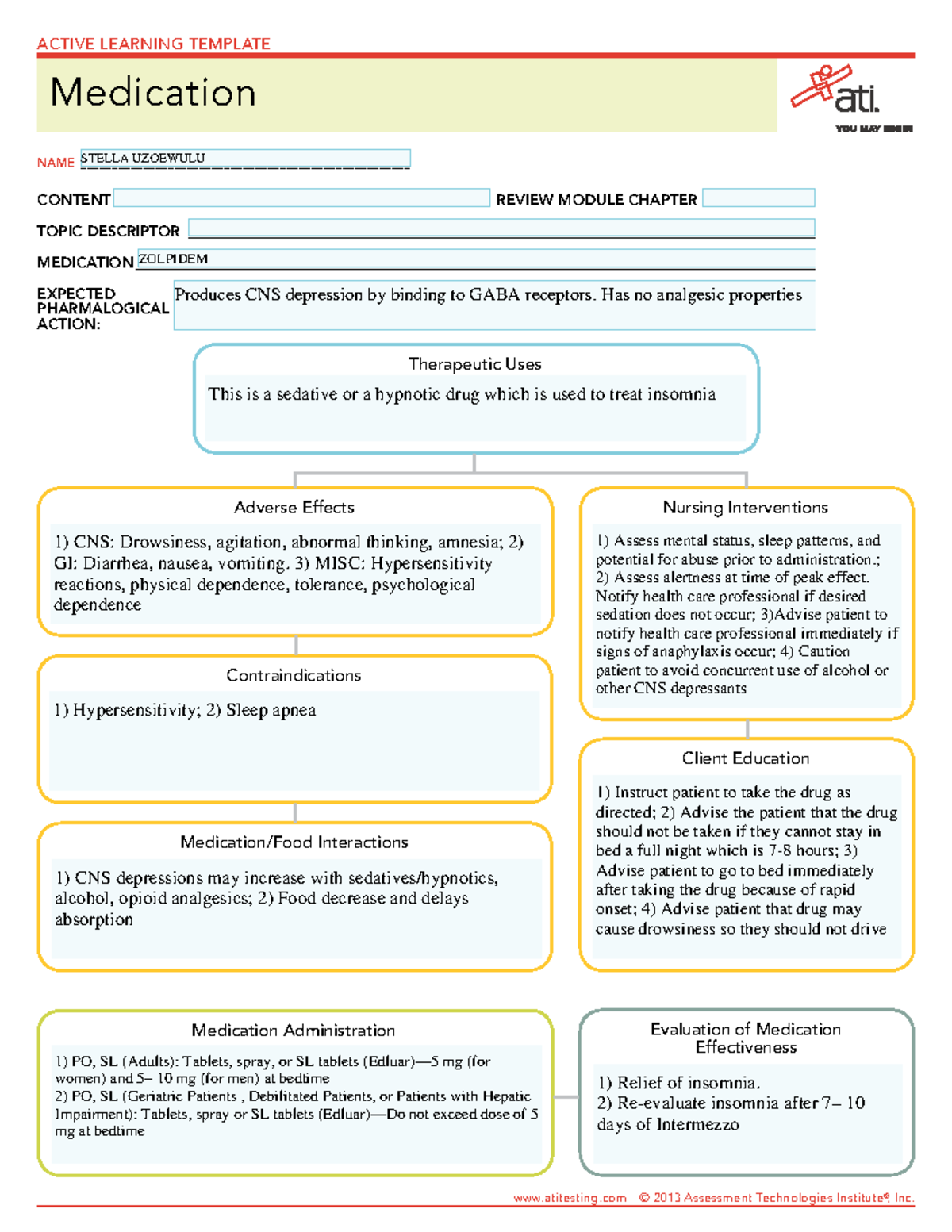 Zolpidem and its effects and impact on patients - Adverse Effects ...