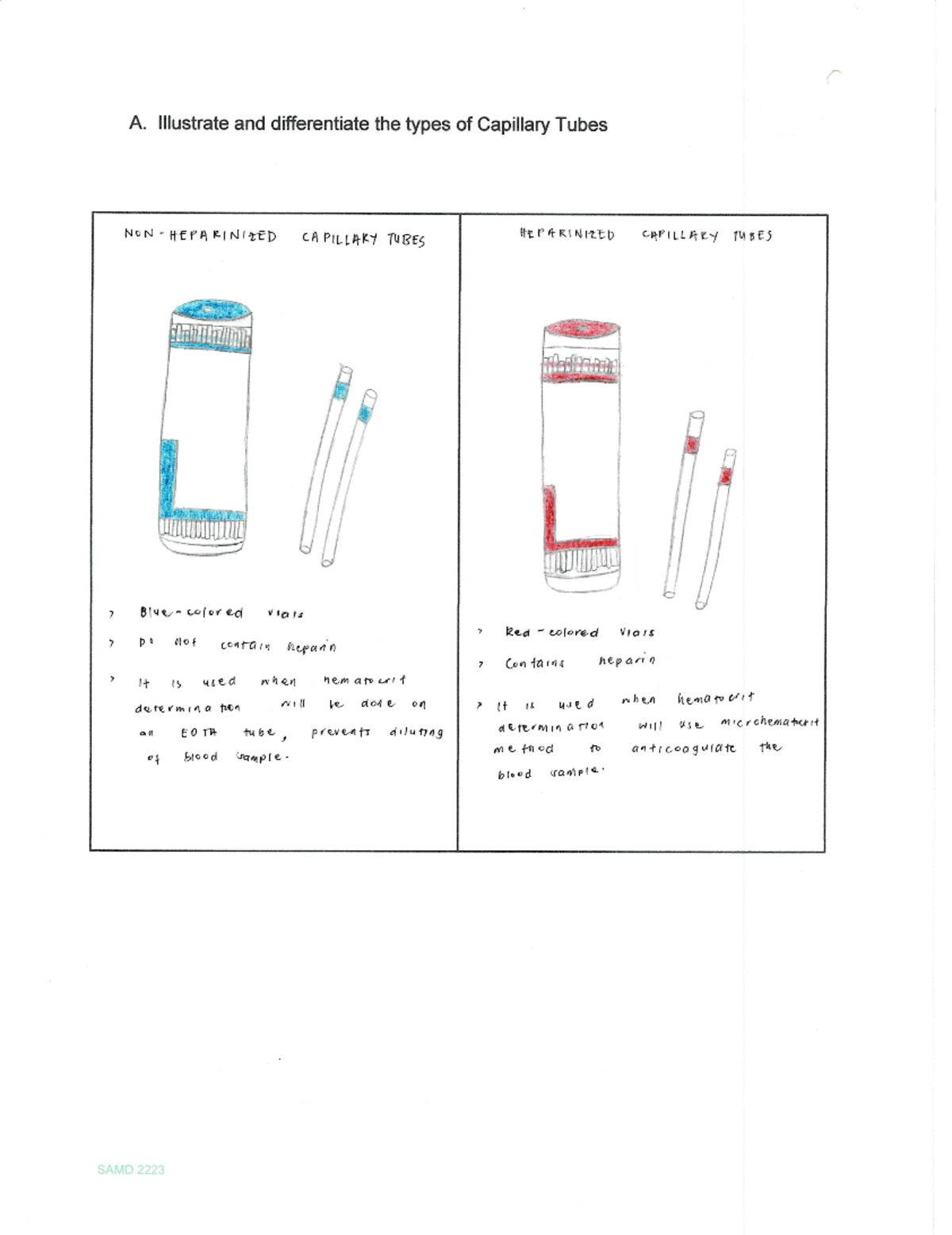 Capillary Tubes - BS Medical Technology - Studocu