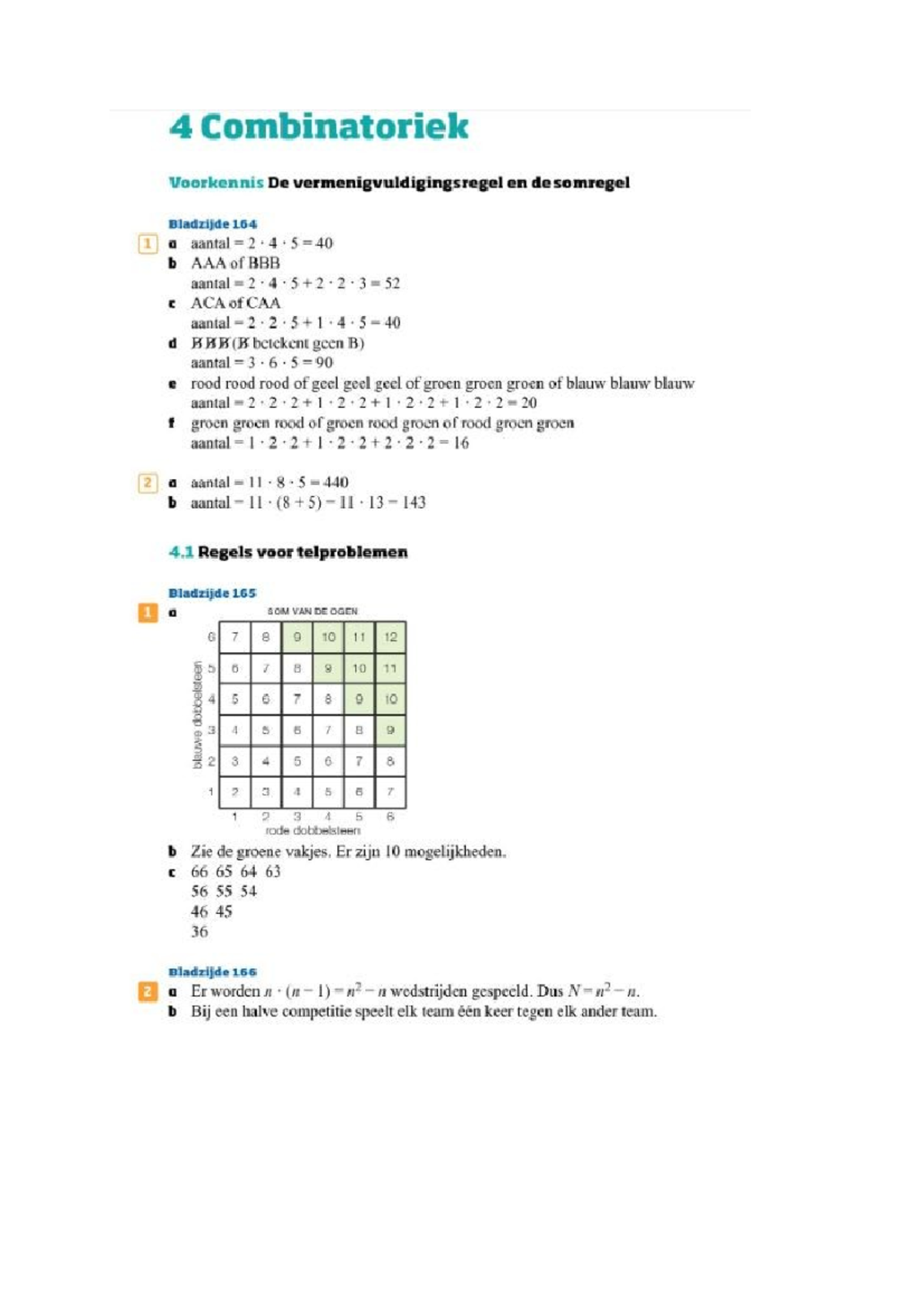 Uitwerkingen H04 Combinatoriek - G&R 12e editie - Wiskunde A - Studeersnel