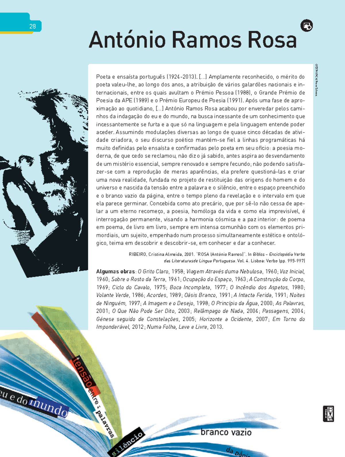 Oexp12 poetas contemporaneos antonio ramos rosa - 28 António Ramos Rosa OEXP12PC © Porto Editora ...
