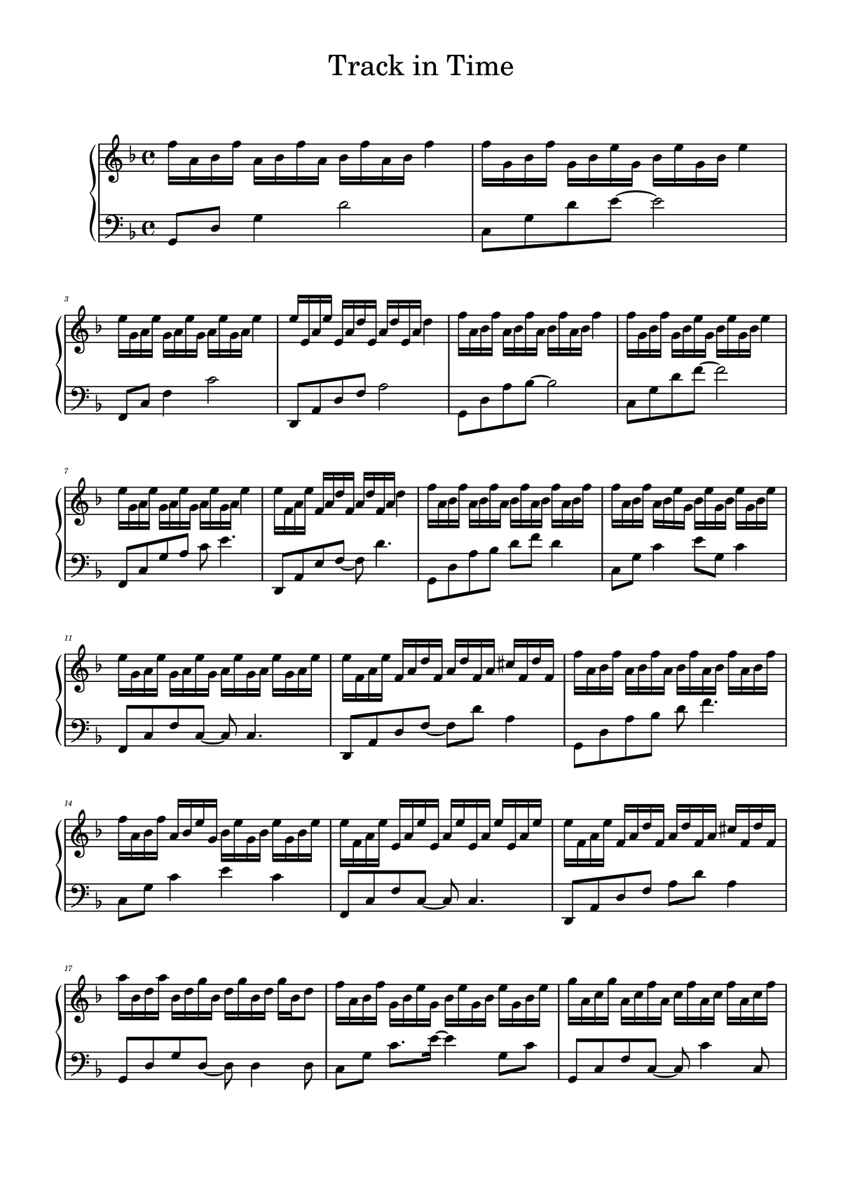 Track in Time - sheet piano - Track in Time 17 14 11 7 3 - Studocu