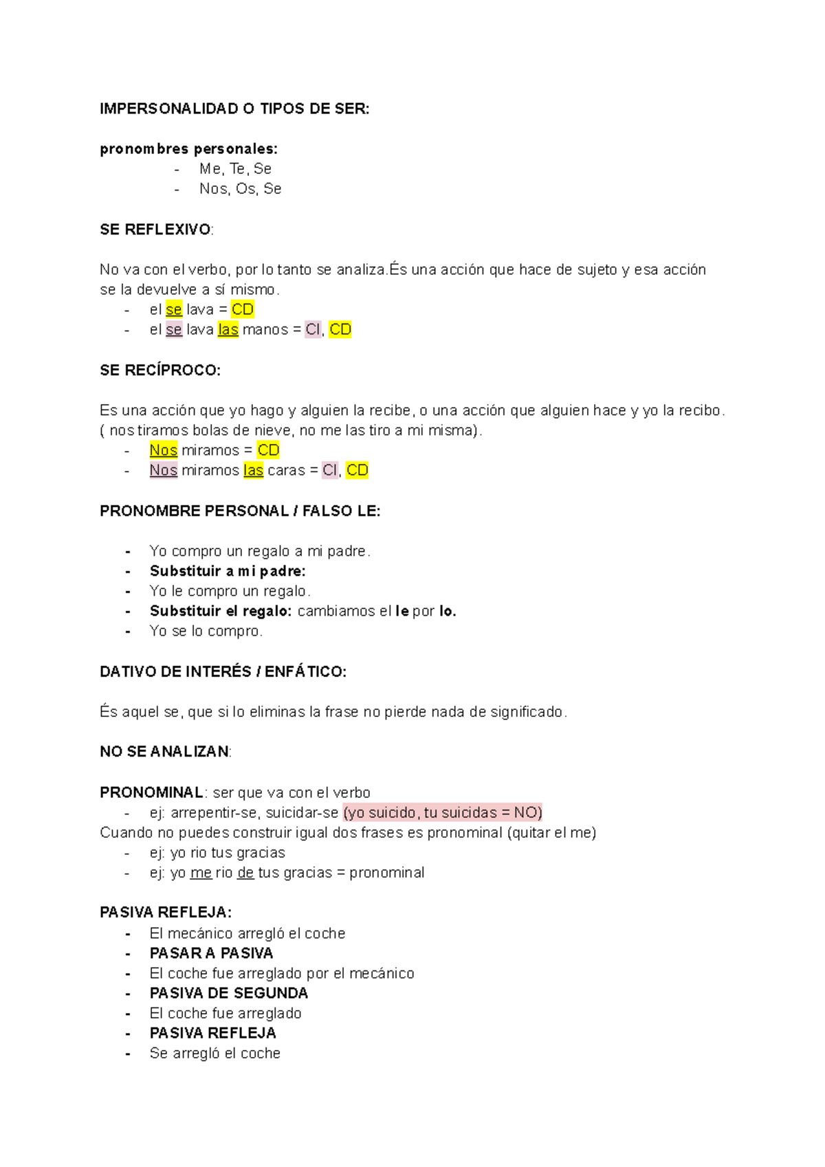 Impersonalidad O Tipos DE SER - IMPERSONALIDAD O TIPOS DE SER ...