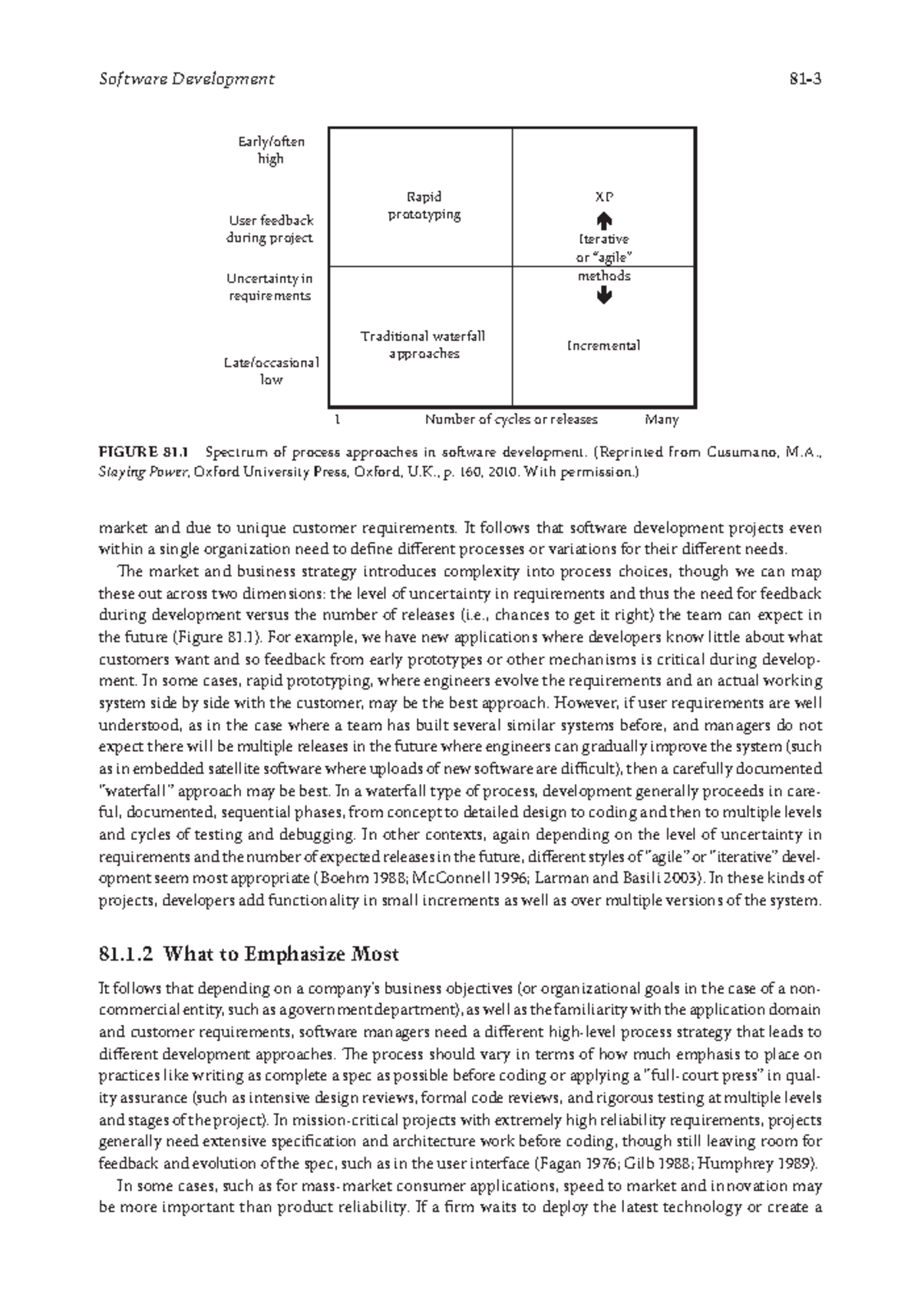 Computing handbook cse (92) - Software Development 81- 3 market and due to unique customer - Studocu
