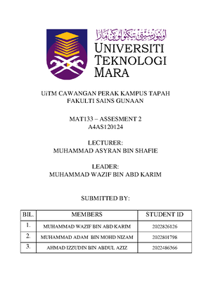 BIO150 LAB Report 3 - LABORATORY REPORT (BIO150) NUMBER OF EXPERIMENT: EXPERIMENT 3 TITLE OF ...